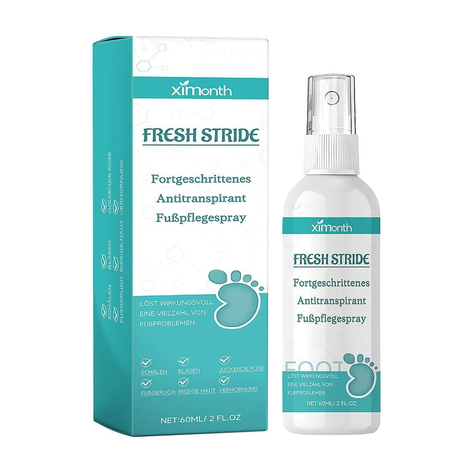 TSYJY Fresh Stride fortschrittliches Antitranspirant, Foot Spray for ...
