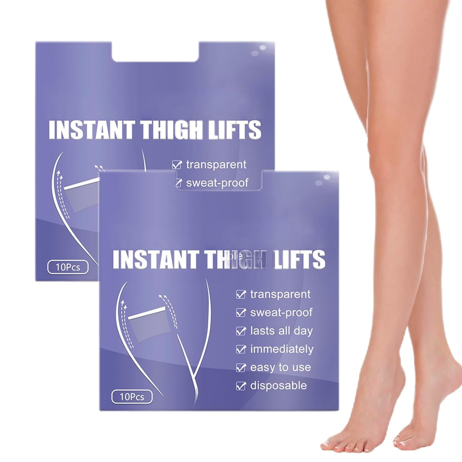 TSYJY Instant Thigh Lifting, Pack of 20 Transparent Adhesive Strips ...