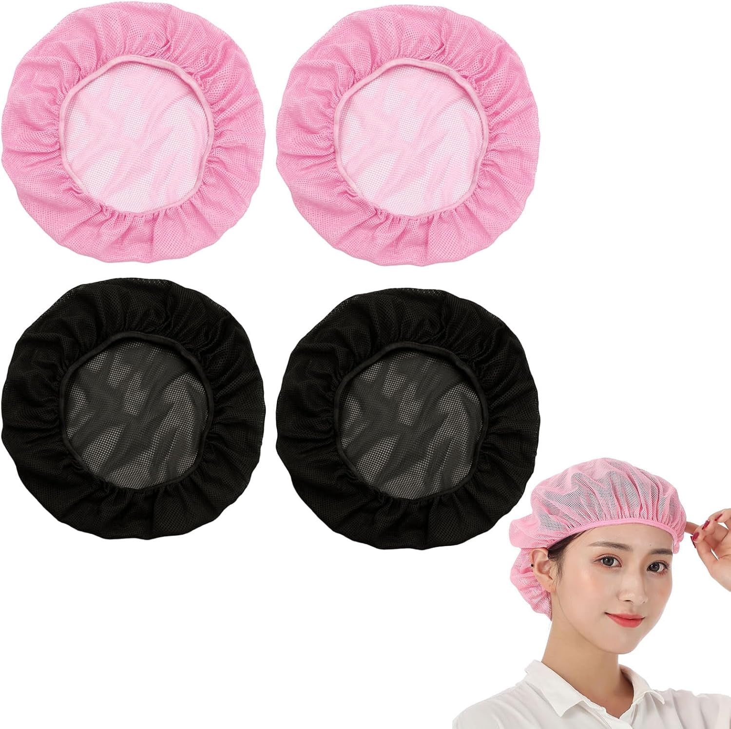 TSYJY Pack of 4 Hair Net for Sleeping, Hair Protection for the Night ...