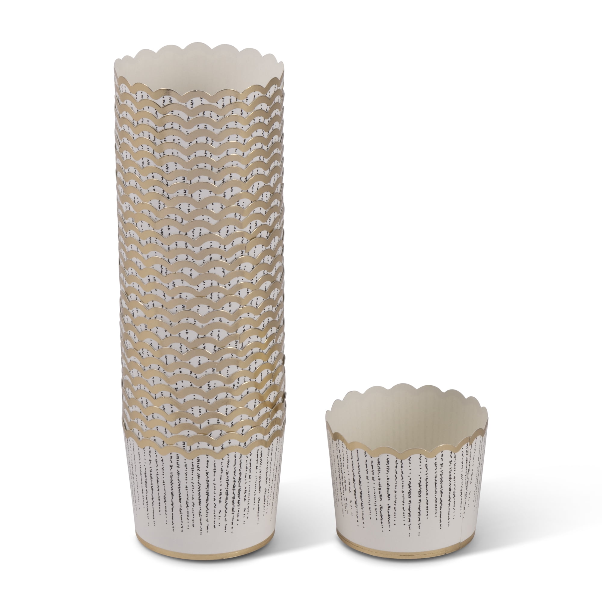Thyme & Table 30-Piece 5oz Paper Baking Cups - Black Riley - Walmart.com