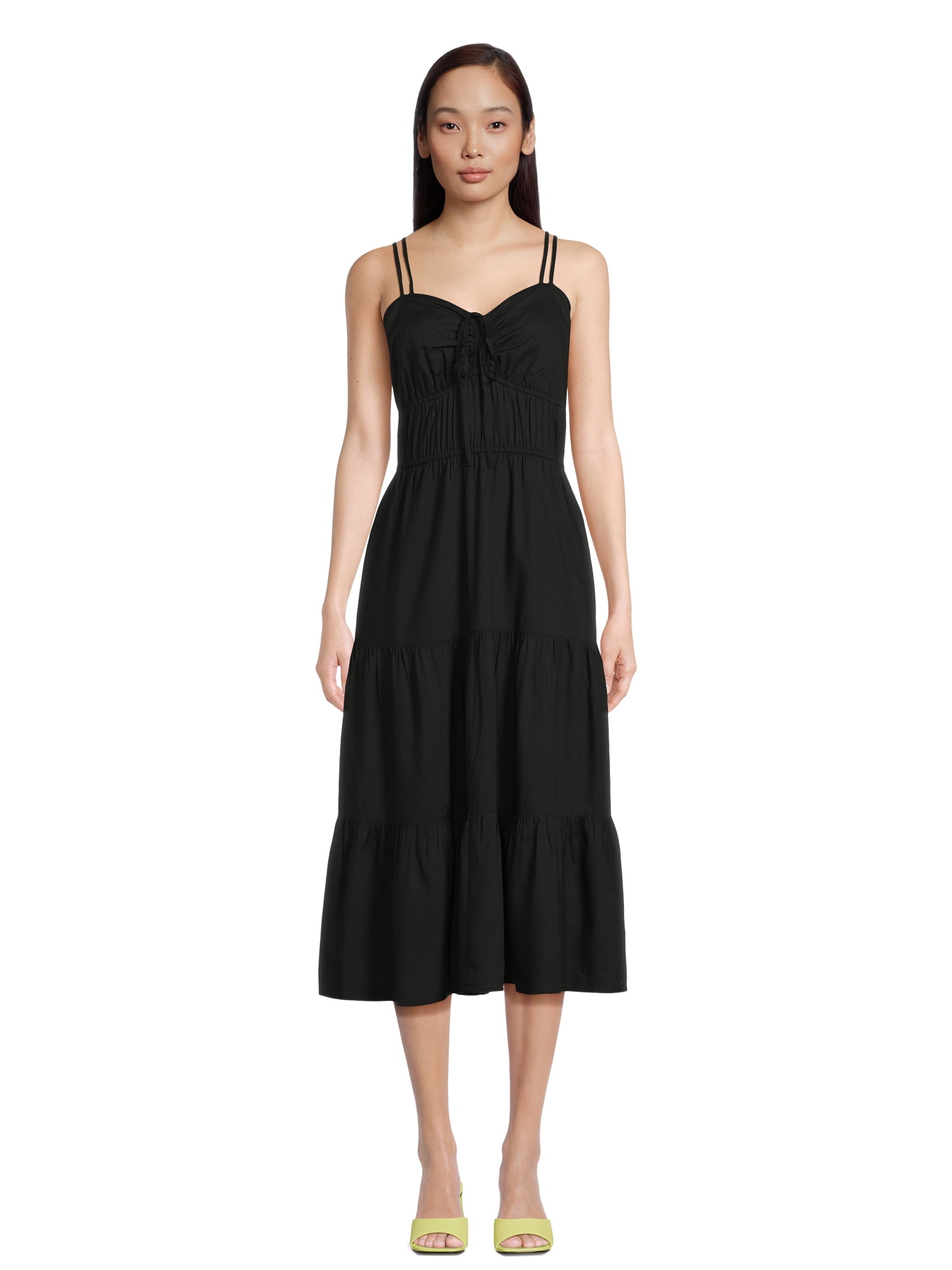 Time and Tru Women's Cross Back Dress - Walmart.com
