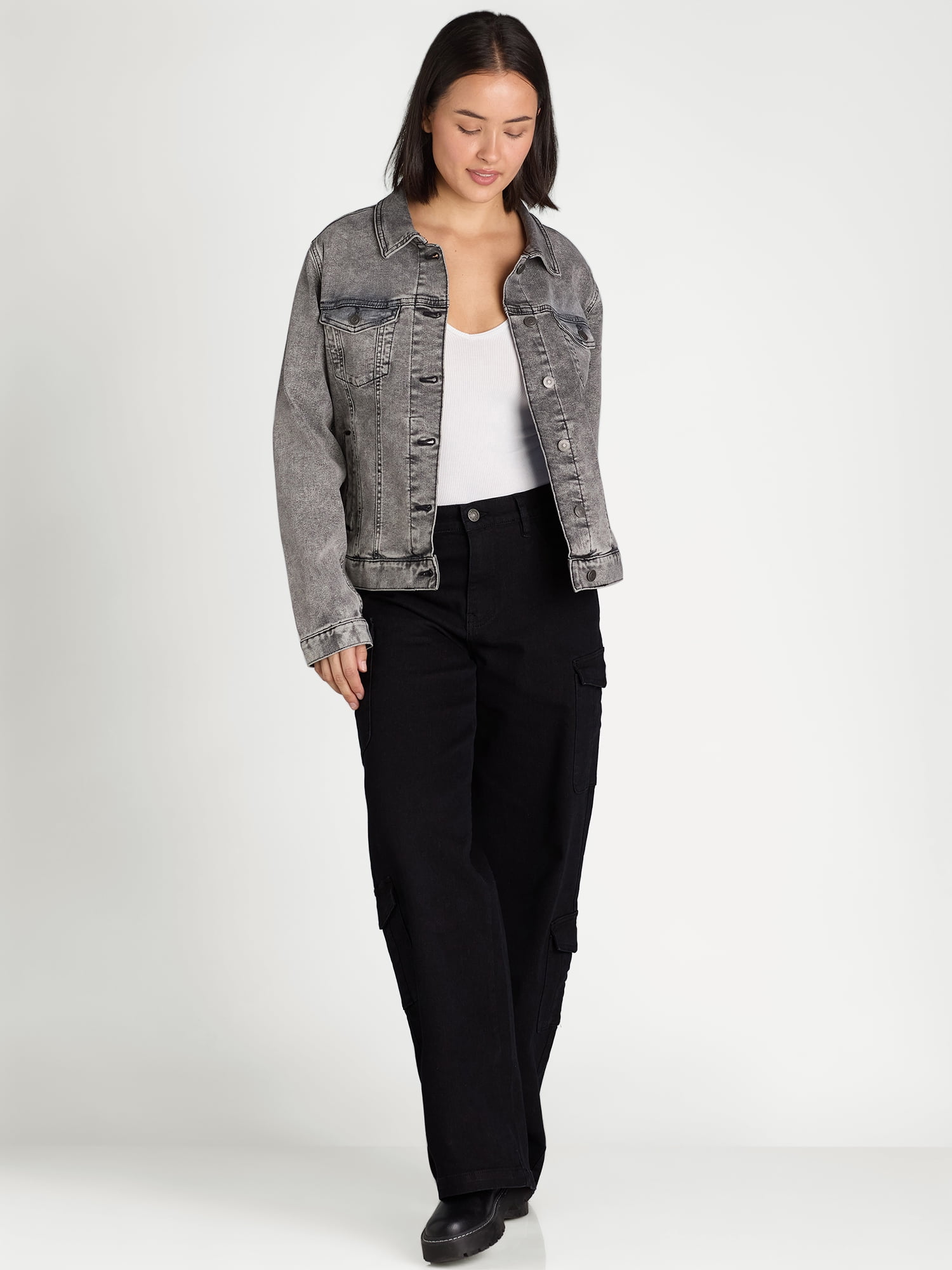 Time and Tru Women's Denim Jacket, Sizes XS-3XL - Walmart.com