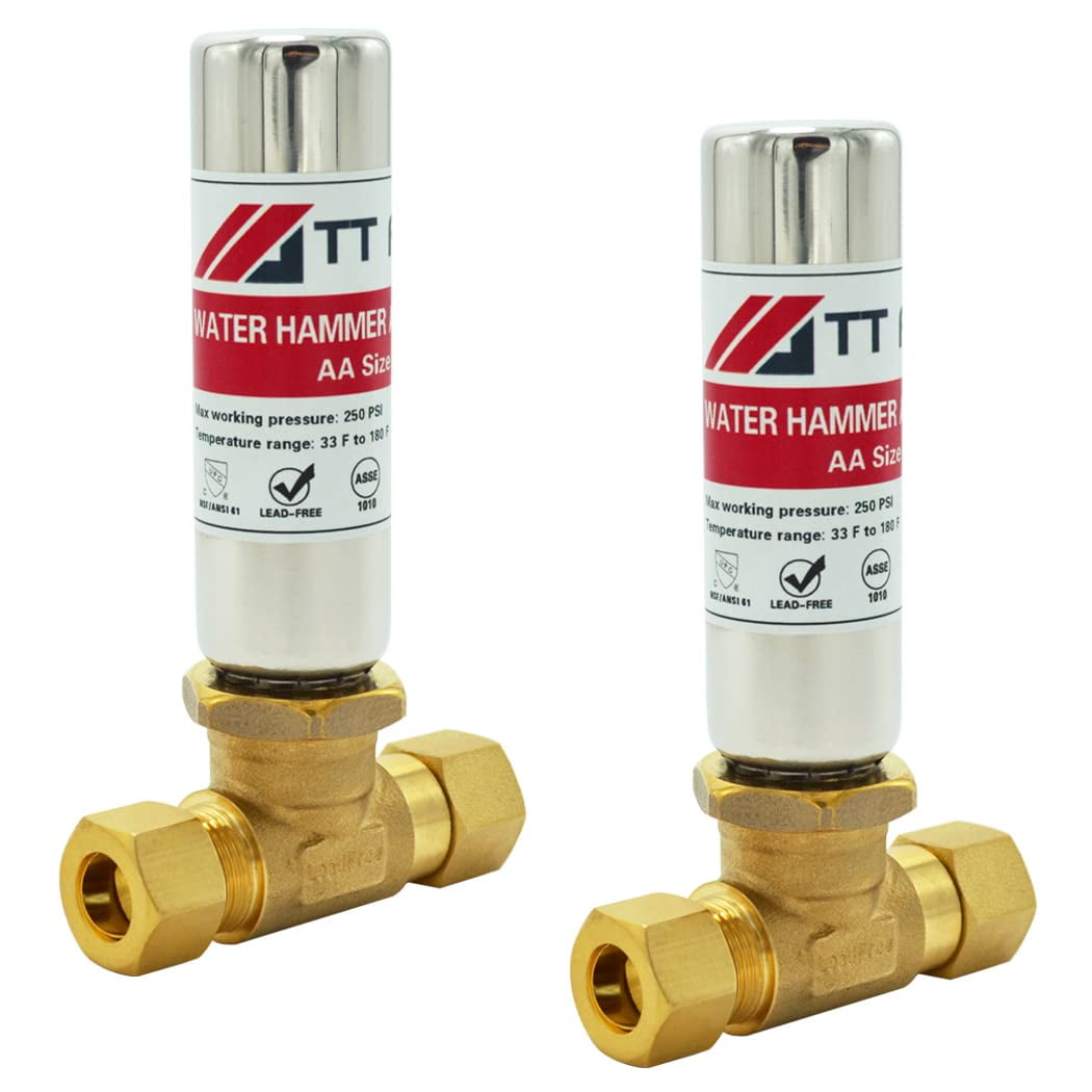TT FLEX Stainless Steel Water Hammer Arrestor 3/8" male compression and ...