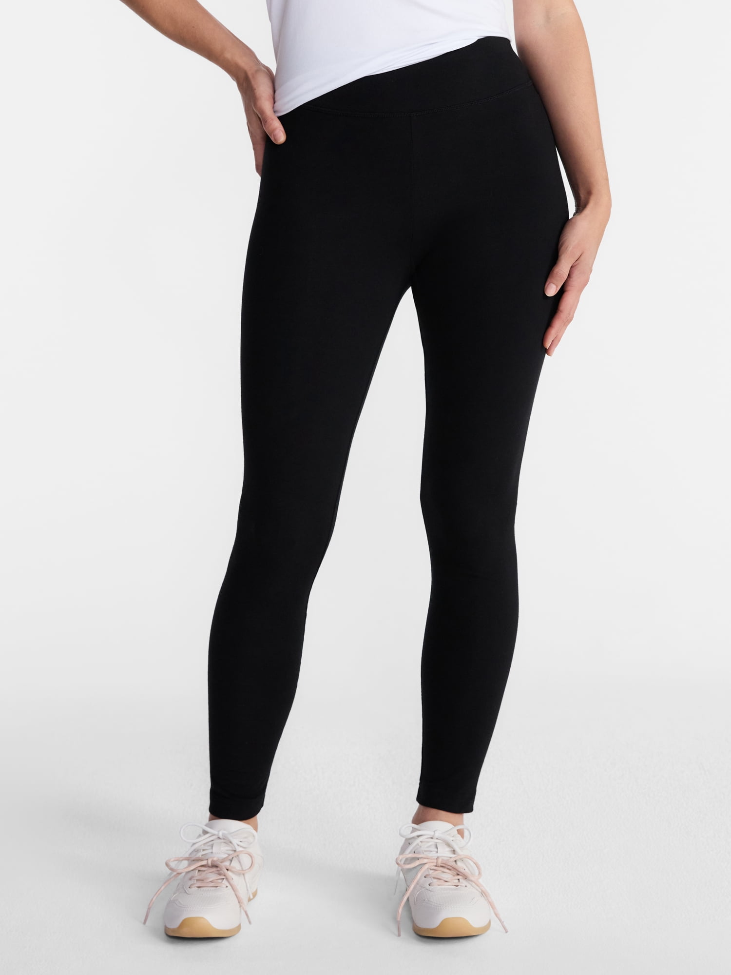 Time and Tru Women's Ankle Length Knit Leggings, 27" Inseam, XS-XXXL ...