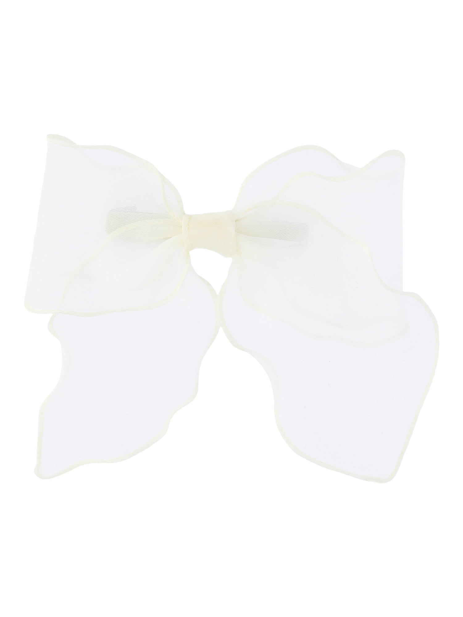 Time and Tru Women's Organza Bow Hair Clip, Ivory - Walmart.com