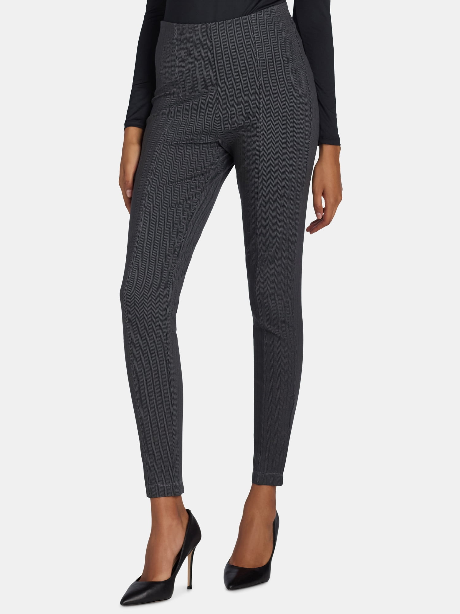 Time and Tru Women's Skinny Ponte Knit Pants, 28" Inseam, Sizes XS-XXXL ...