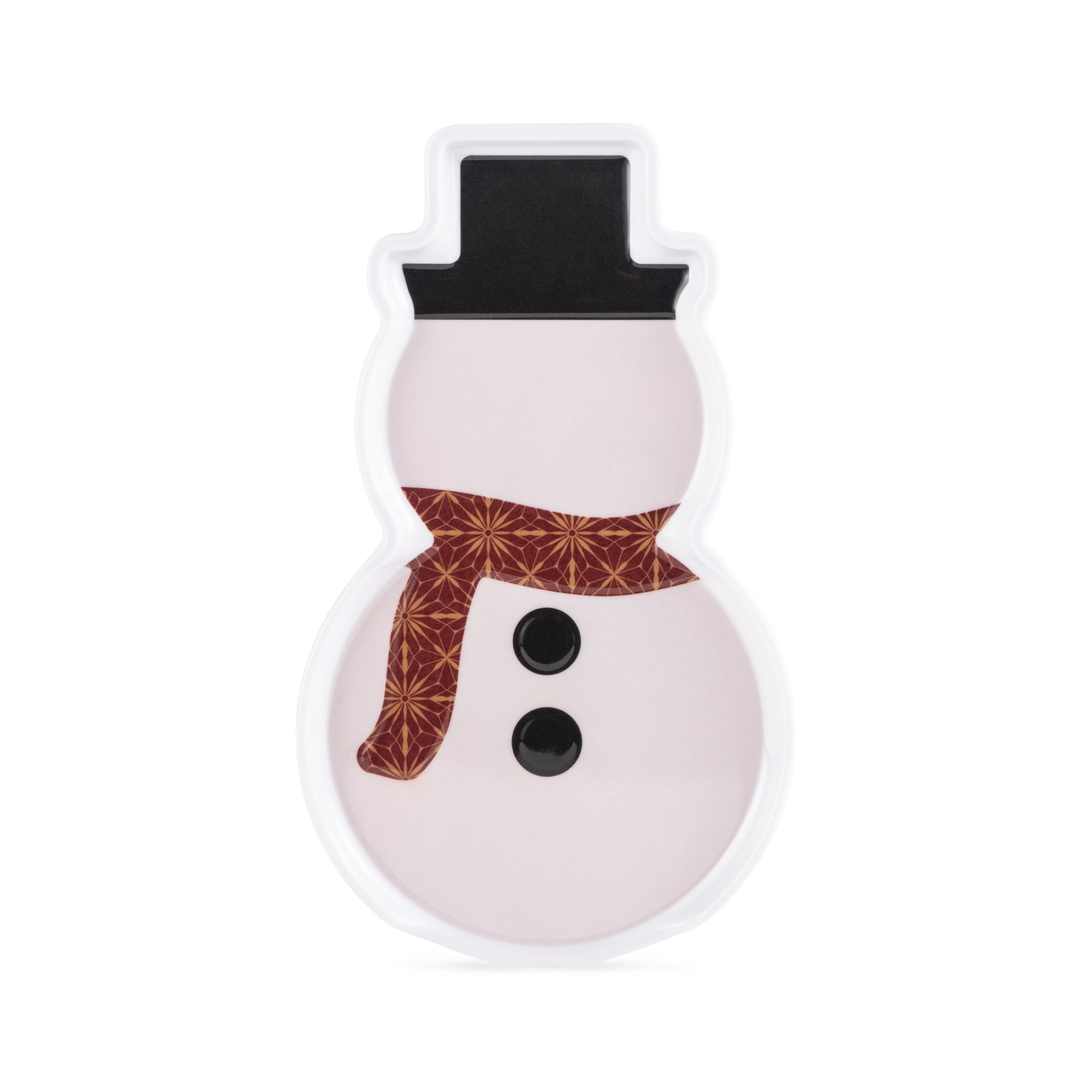 Thyme & Table Ceramic Spoon Rest Holiday Snowman Shaped - Red - Walmart.com