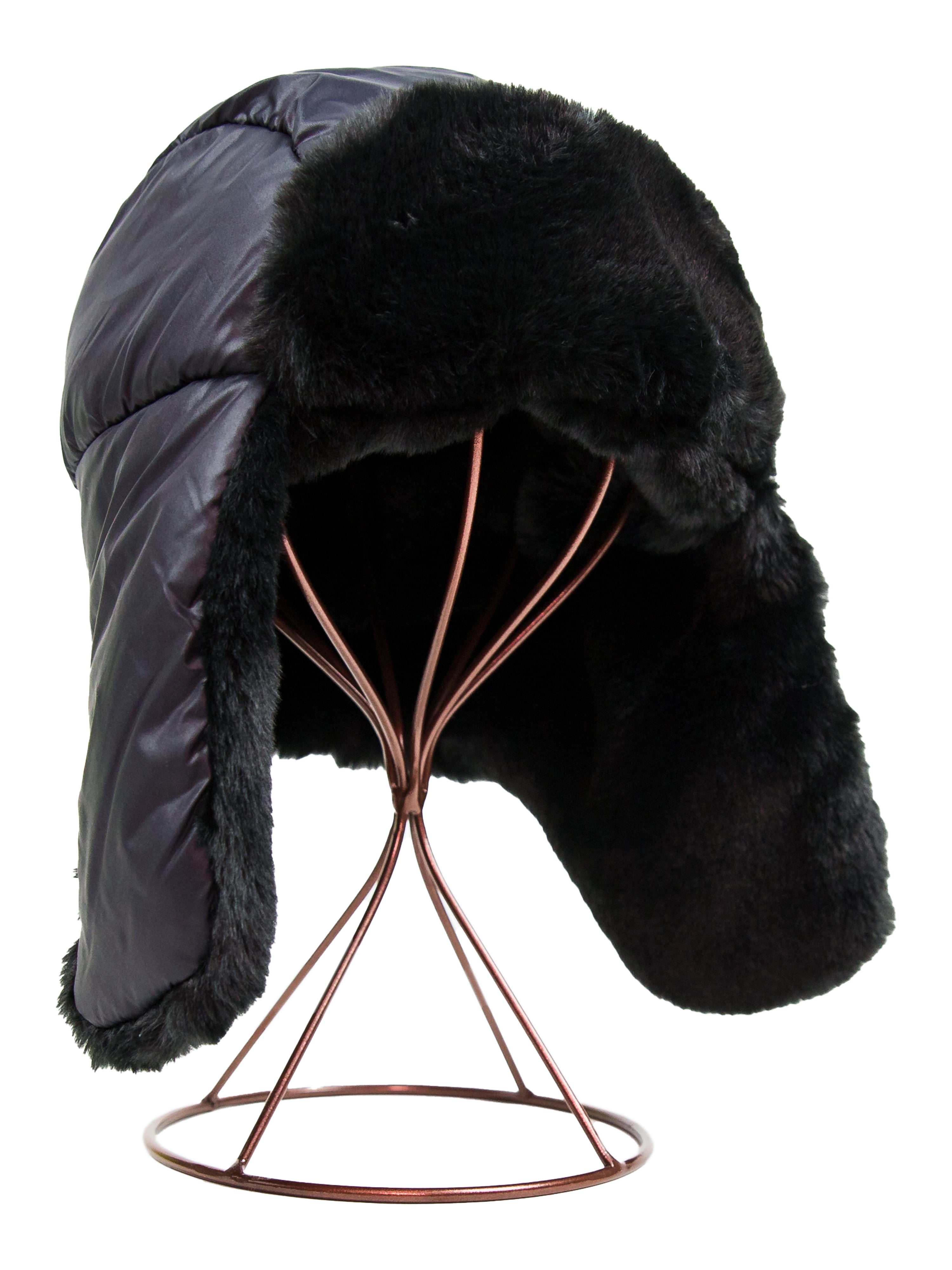 Time and Tru Women's Trapper Winter Hat, Black - Walmart.com