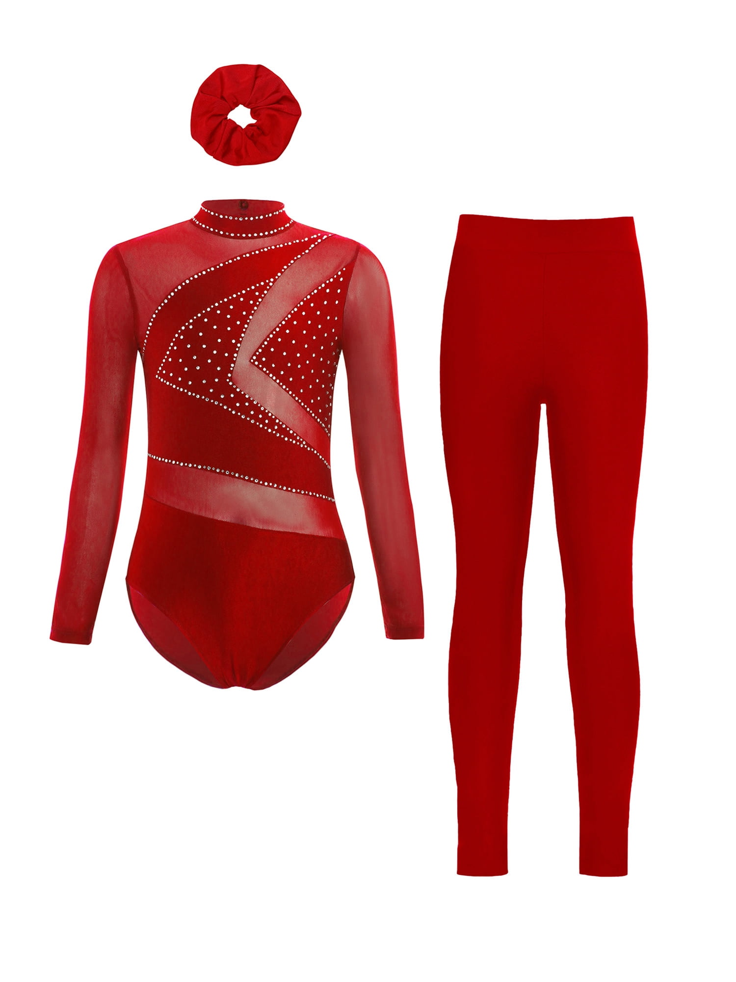 TTAO Girl's Full Body Dance Unitard Athletic Jumpsuit Active Bodysuit ...