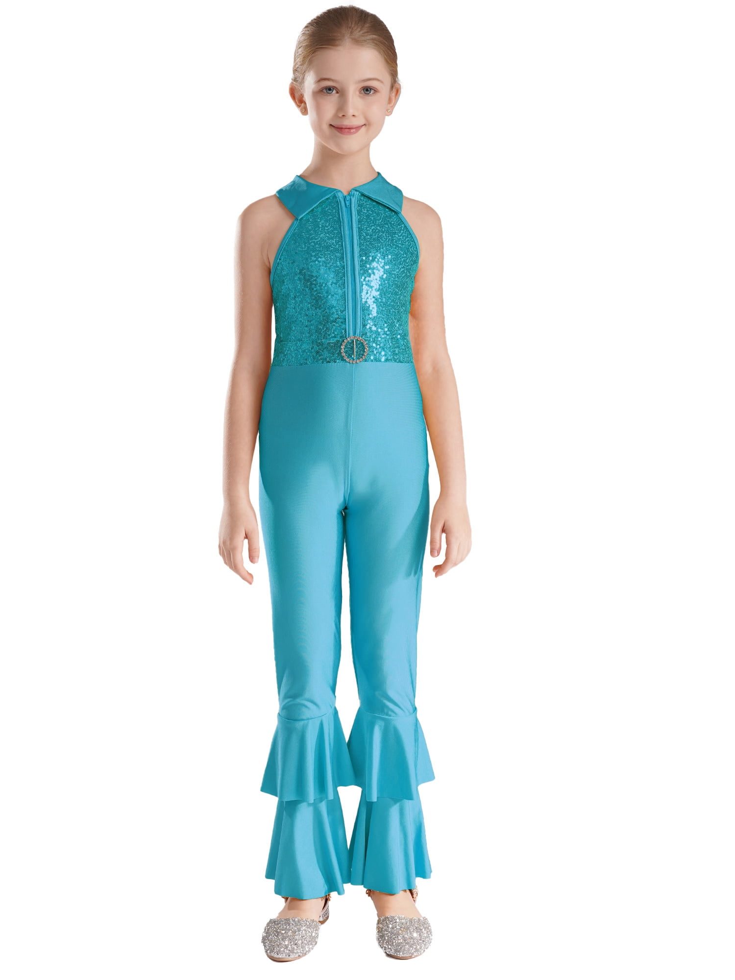 TTAO Girls Gymnastics Leotard Ballet Modern Dance Unitard Stage ...