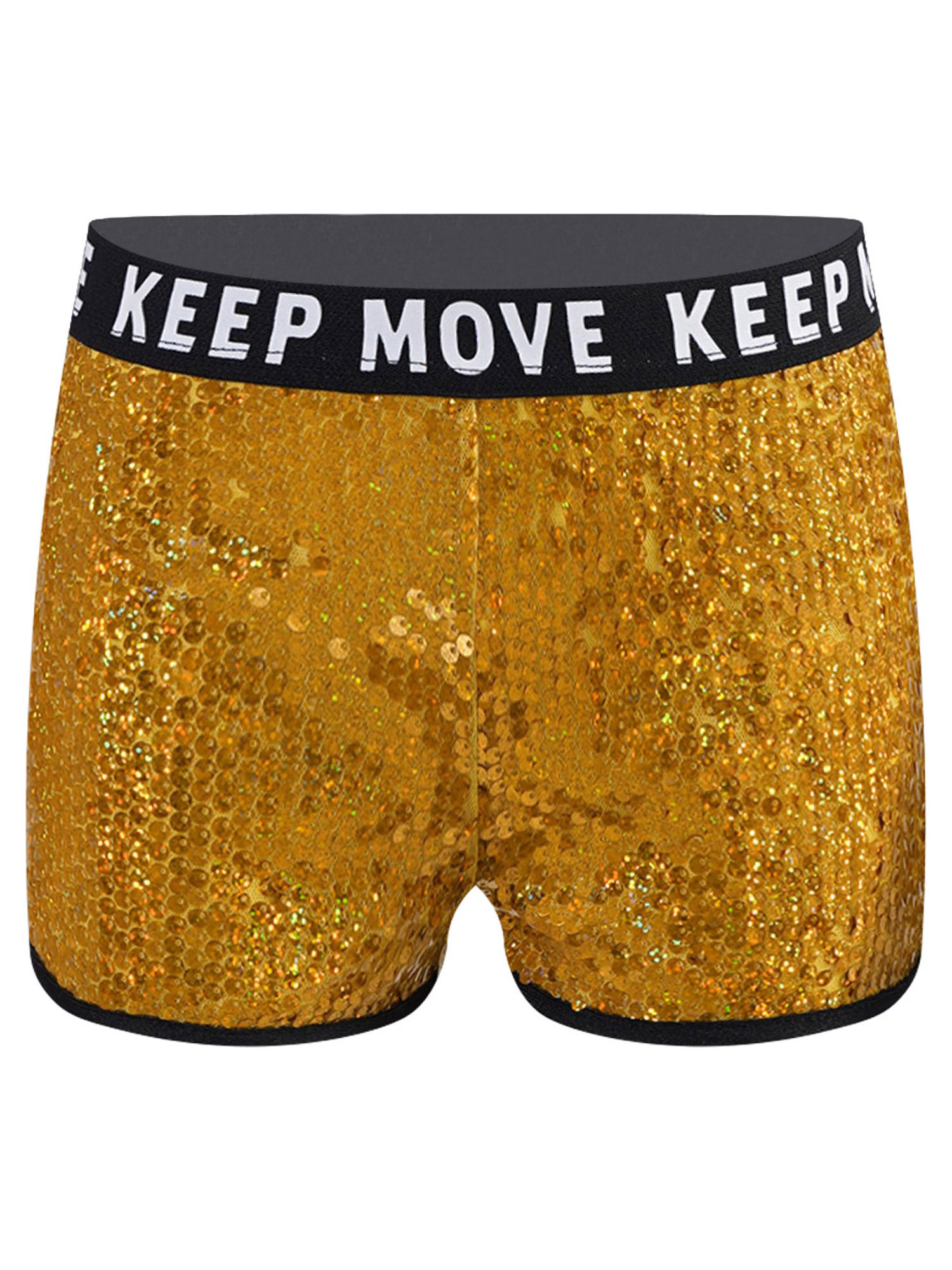 TTAO Girls Sequin Jazz Dance Gymnastics Shorts Hip Hop Cheerleading ...