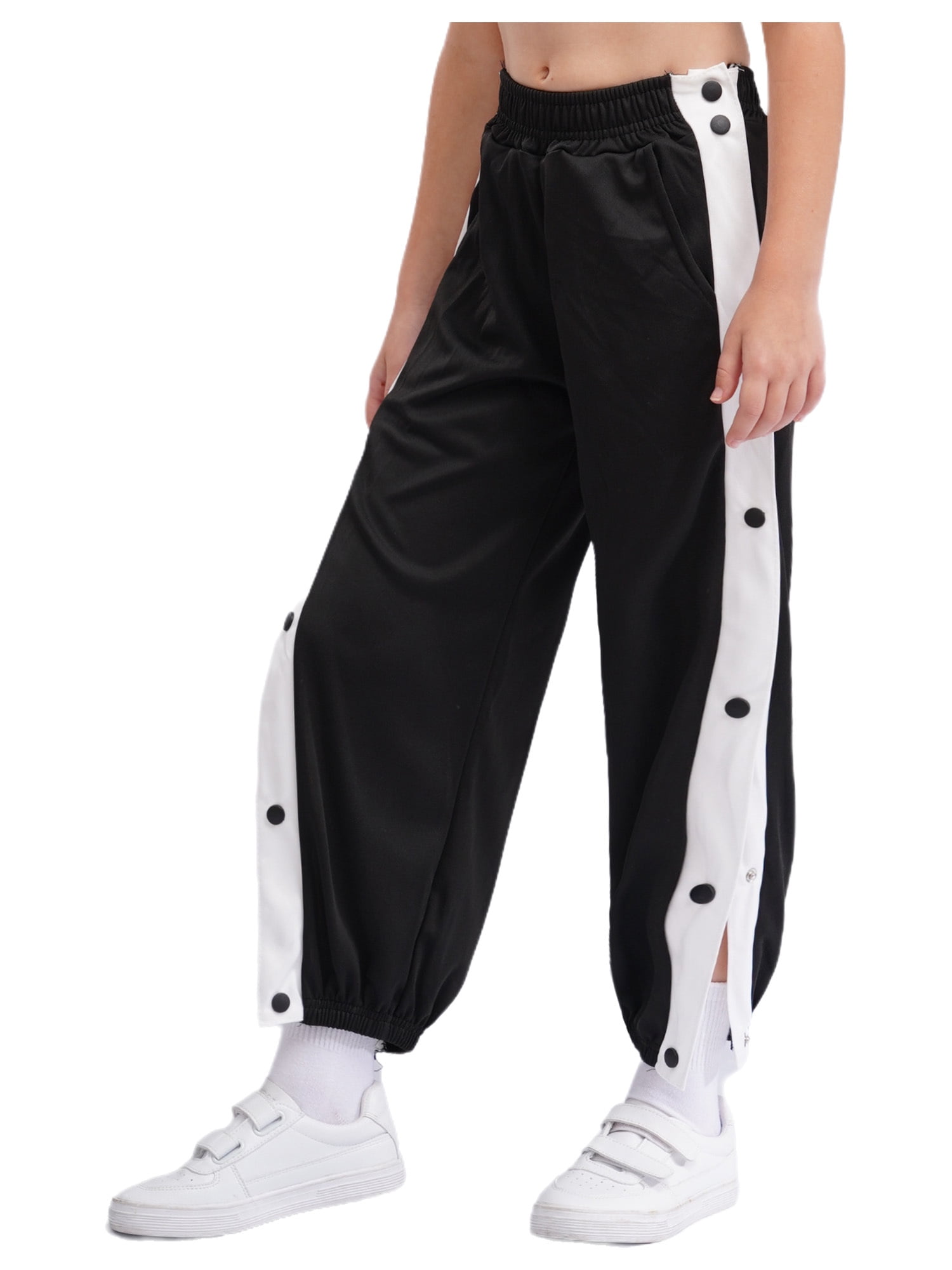 TTAO Kids Boys Tear Away Basketball Pants Side Split Casual Sweatpants ...