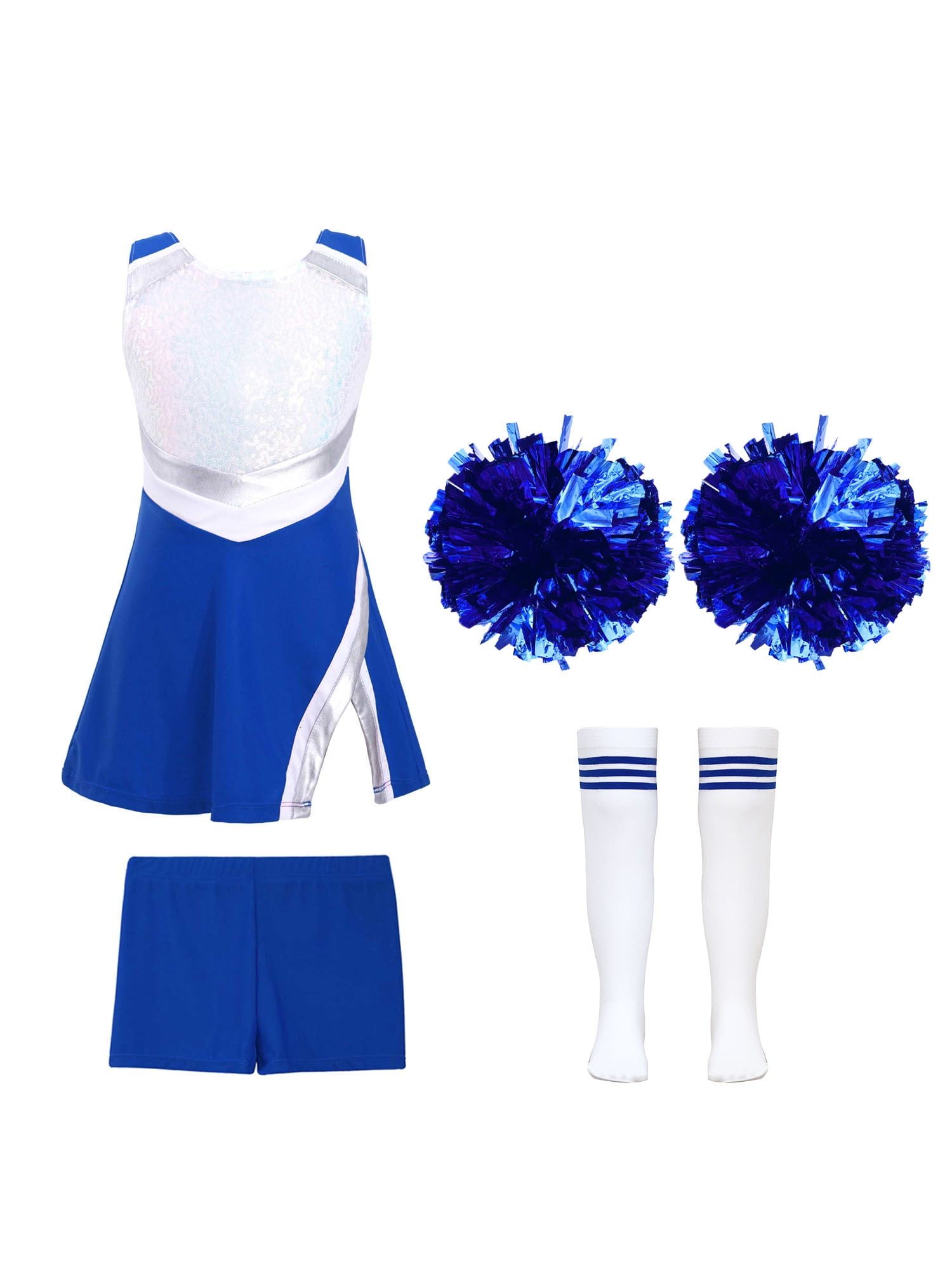 TTAO Kids Girls Cheerleading Outfit Cheer Leader Uniform for Carnival ...