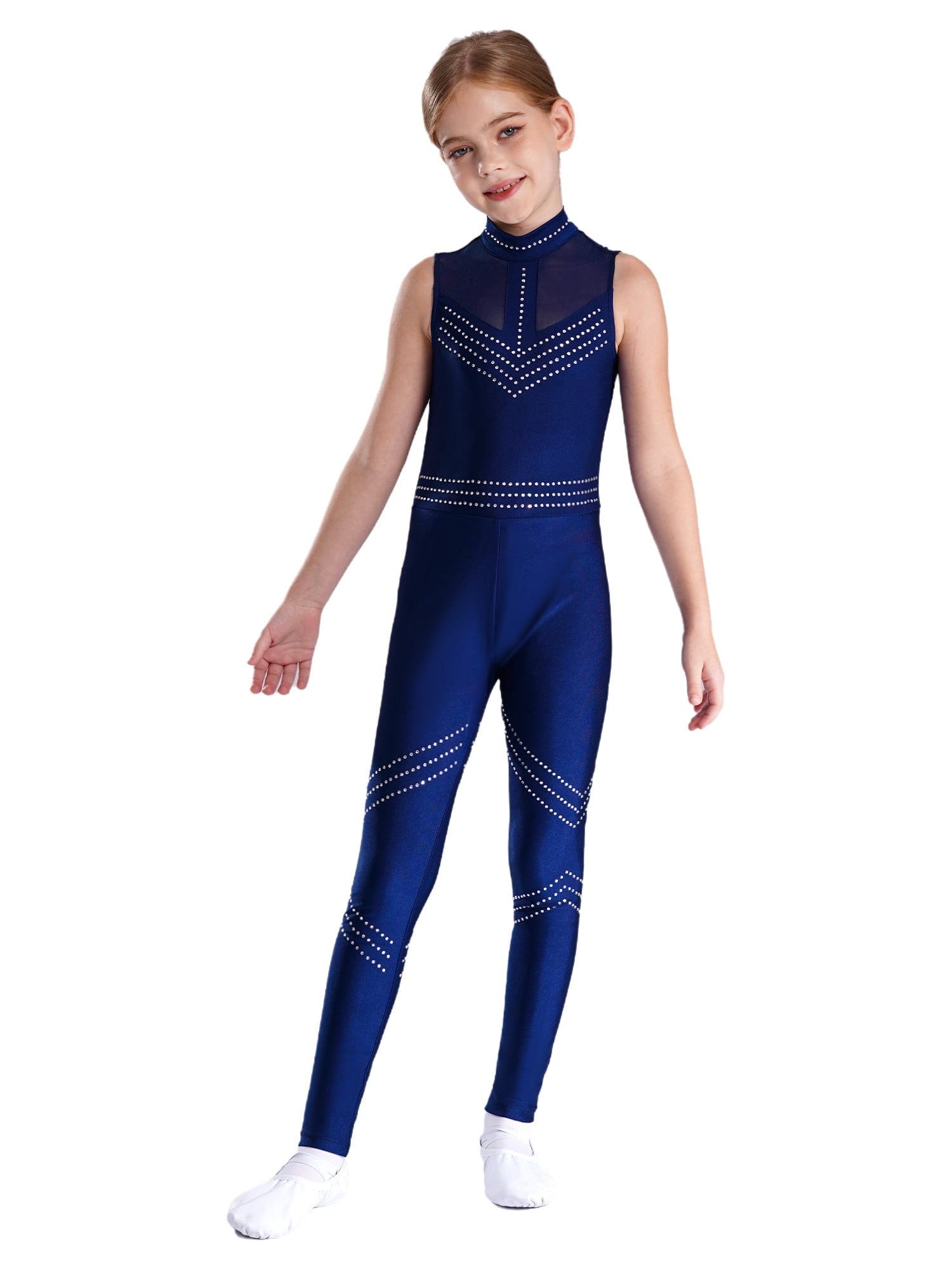 TTAO Kids Girls Gymnastics Dance Outfits Tank Ballet Unitard One Piece ...