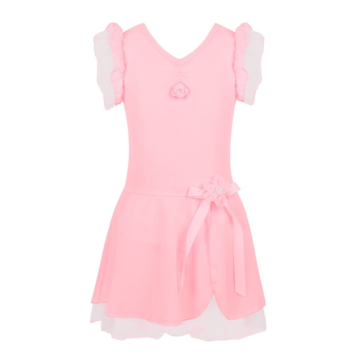 TTAO Kids Girls Tutu Ballet Dance Dress Gymnastic Leotard Fancy ...