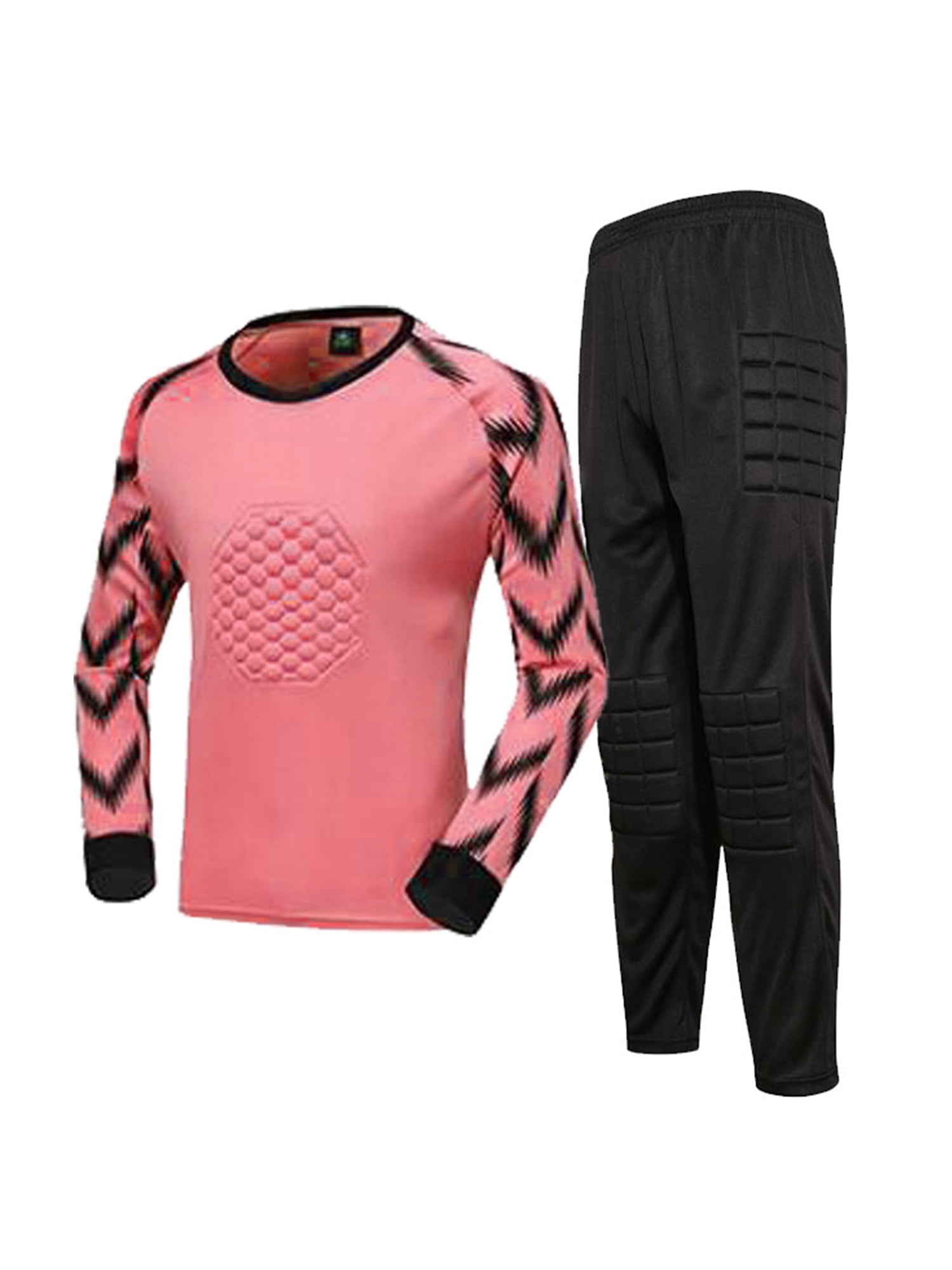 TTAO Men Football Training Uniform Padded Long Sleeve Goalkeeper Soccer ...