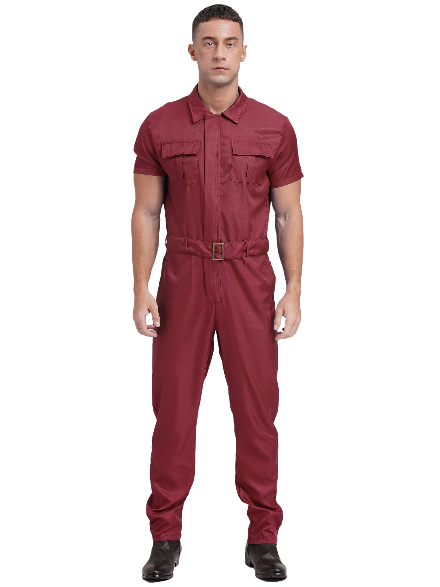 TTAO Men's Work Overalls One Piece Mechanics Workwear Lightweight ...