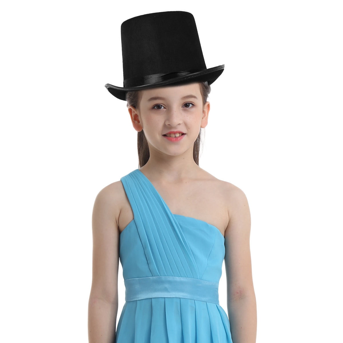 TTAO Unisex Kids/Adults Felt Top Hat Magician Ringmaster Black Caps ...