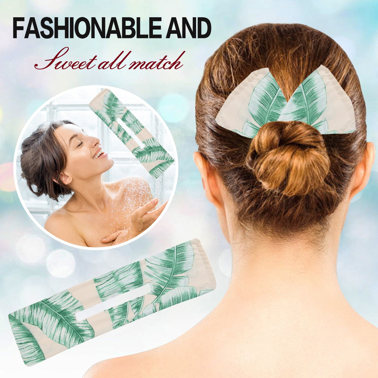 TTAUHJUT Hair Bun Multicolor Cloth Magic Clip French Hairstyle Maker ...