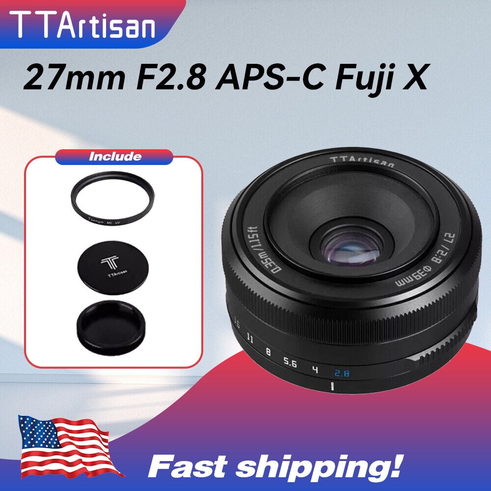 TTArtisan 27mm F2.8 APS-C AF STM Lens for Fuji X Mount X-T4 X-T3 X-T10 X-Pro3 US - Walmart.com