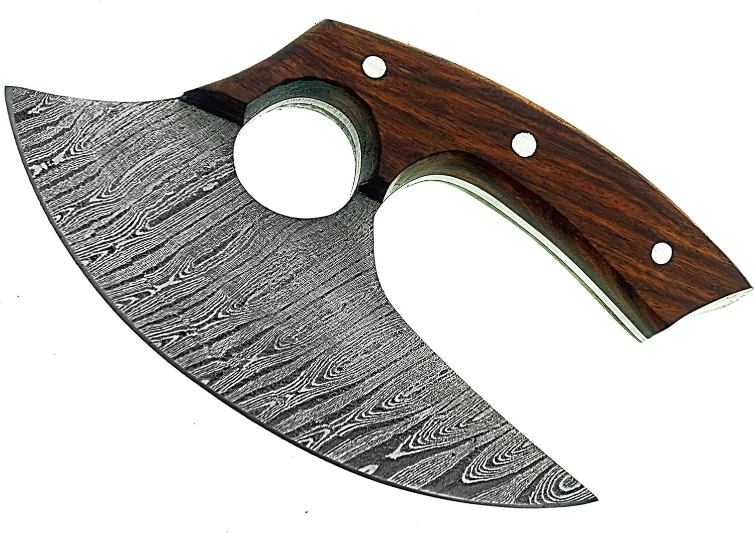 TTC-111 Custom Handmade Ulu kitchen Knife -Wood Handle (TTC-112 ...