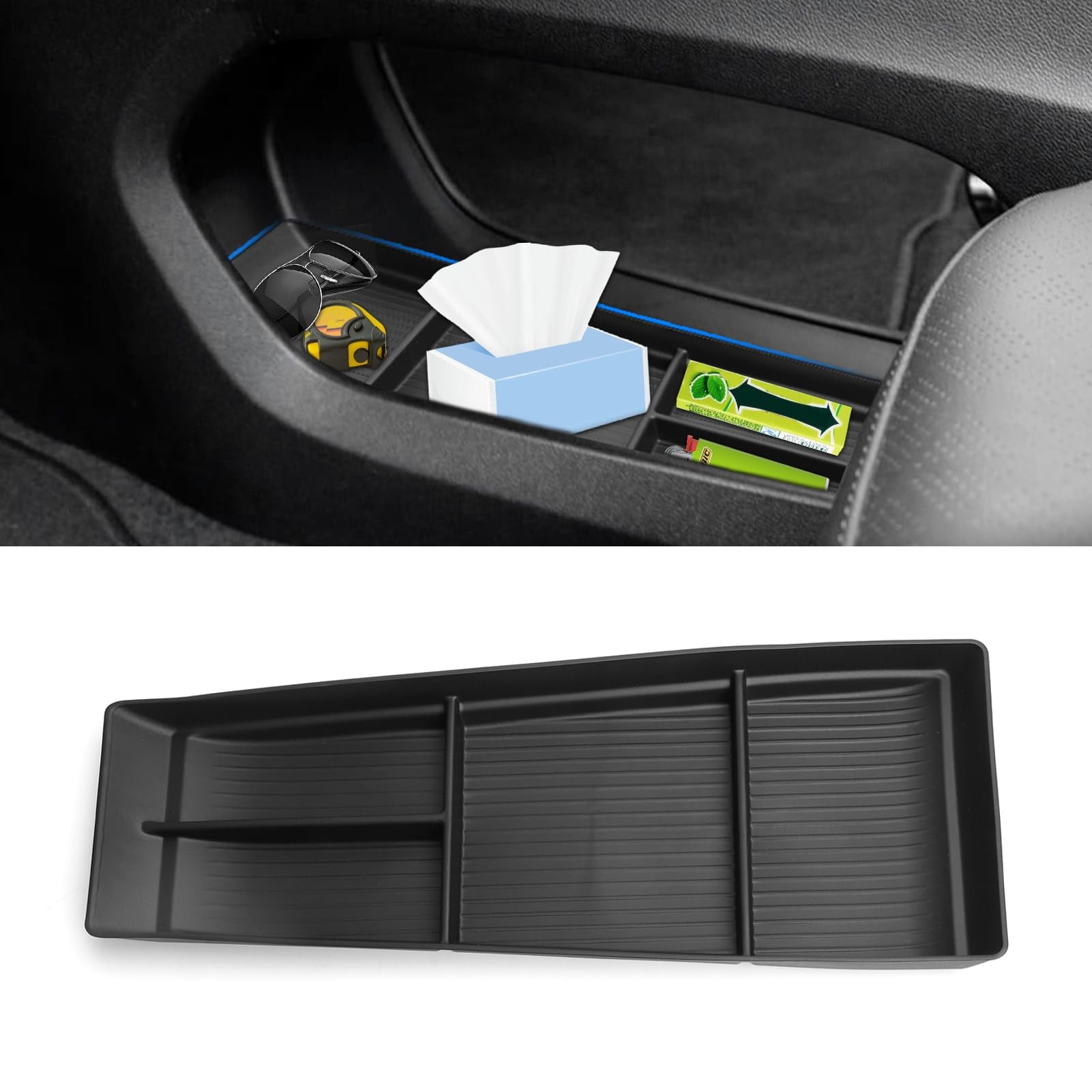 TTCR-II Compatible with 2022-2024 Chevy Bolt Center Console Organizer ...