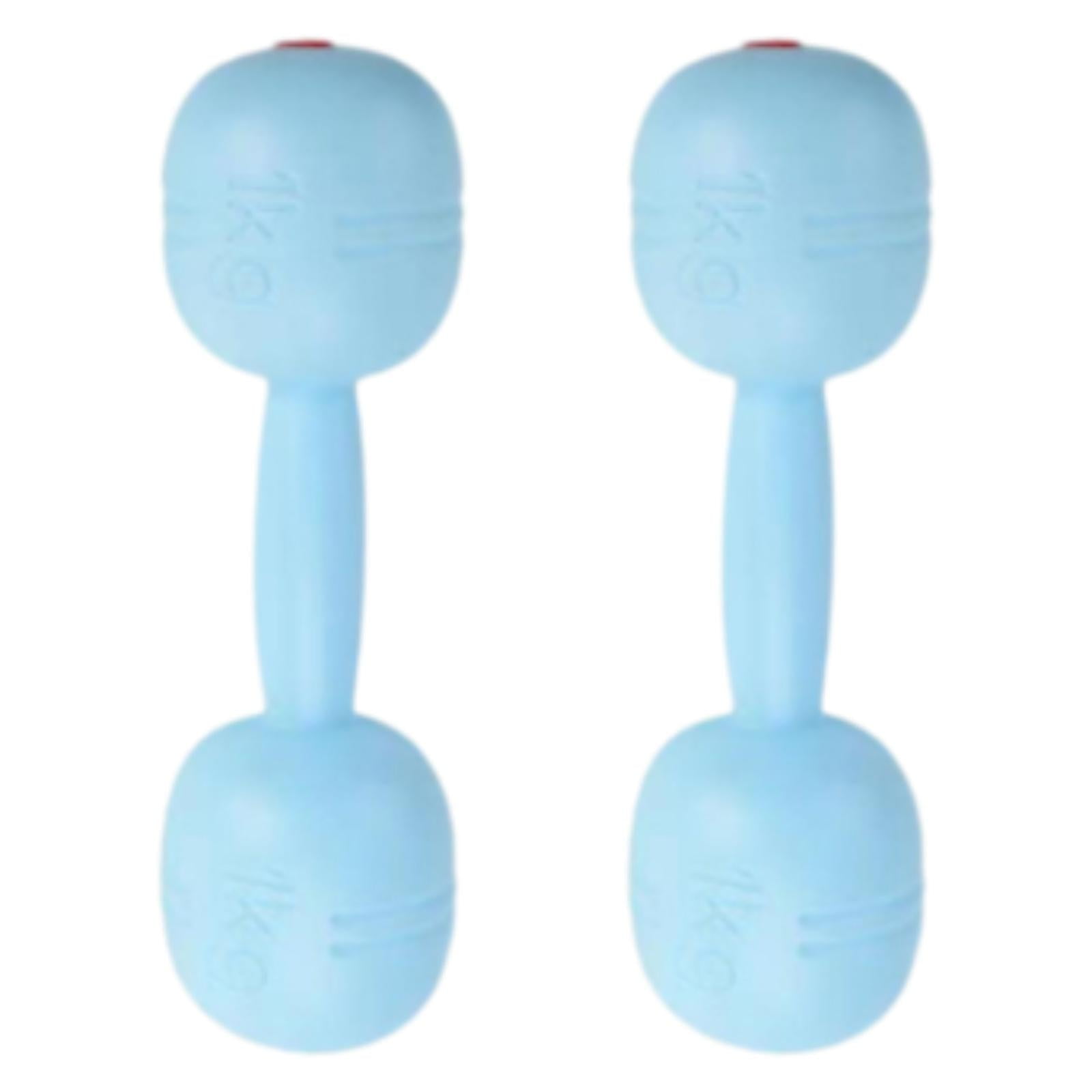 TTETTZ 2Pcs Sand or Water Filled Dumbbells Children Exercise Toy Gym ...