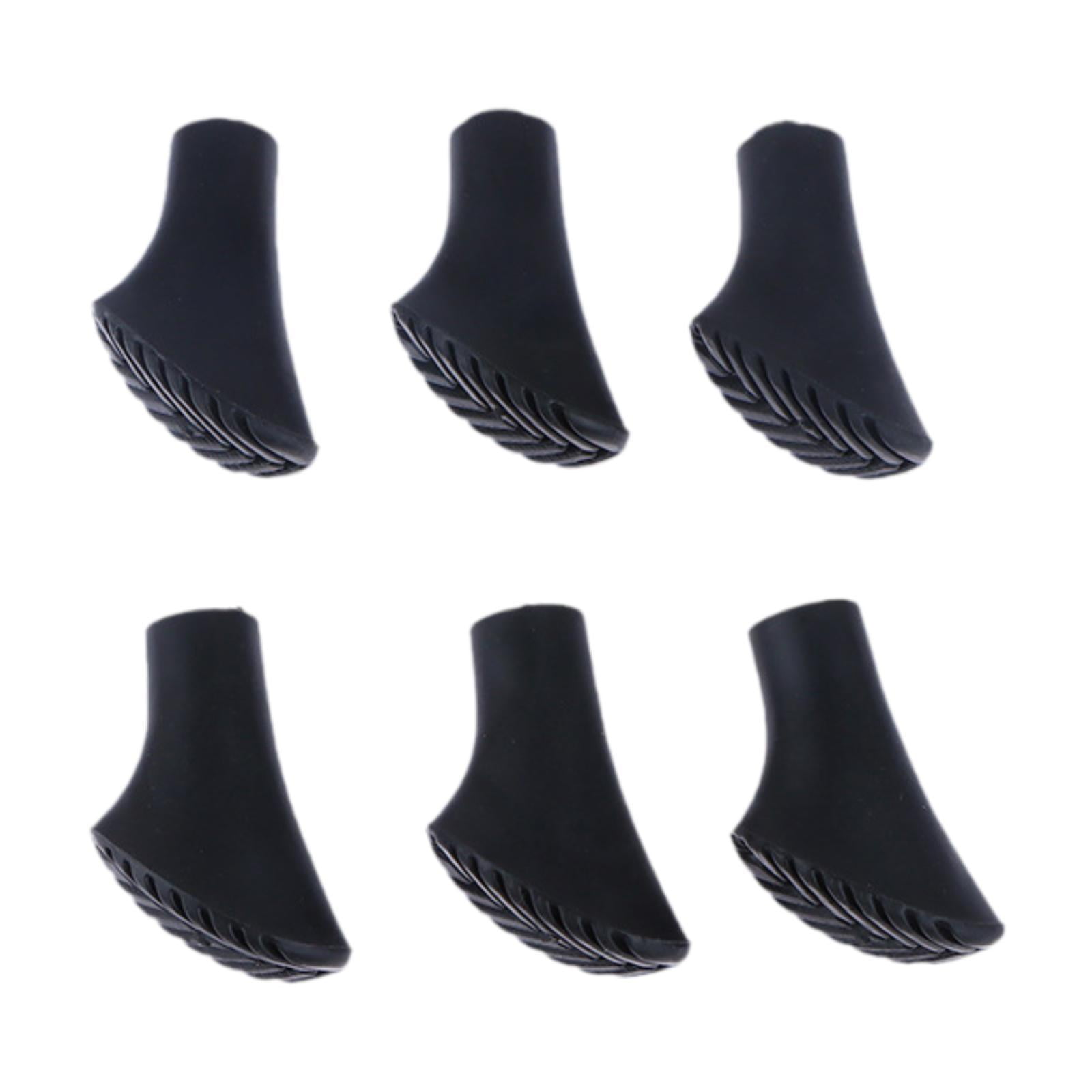 TTETTZ 6x Trekking Pole Tips End Tip Buffer 11mm Hole Diameter ...