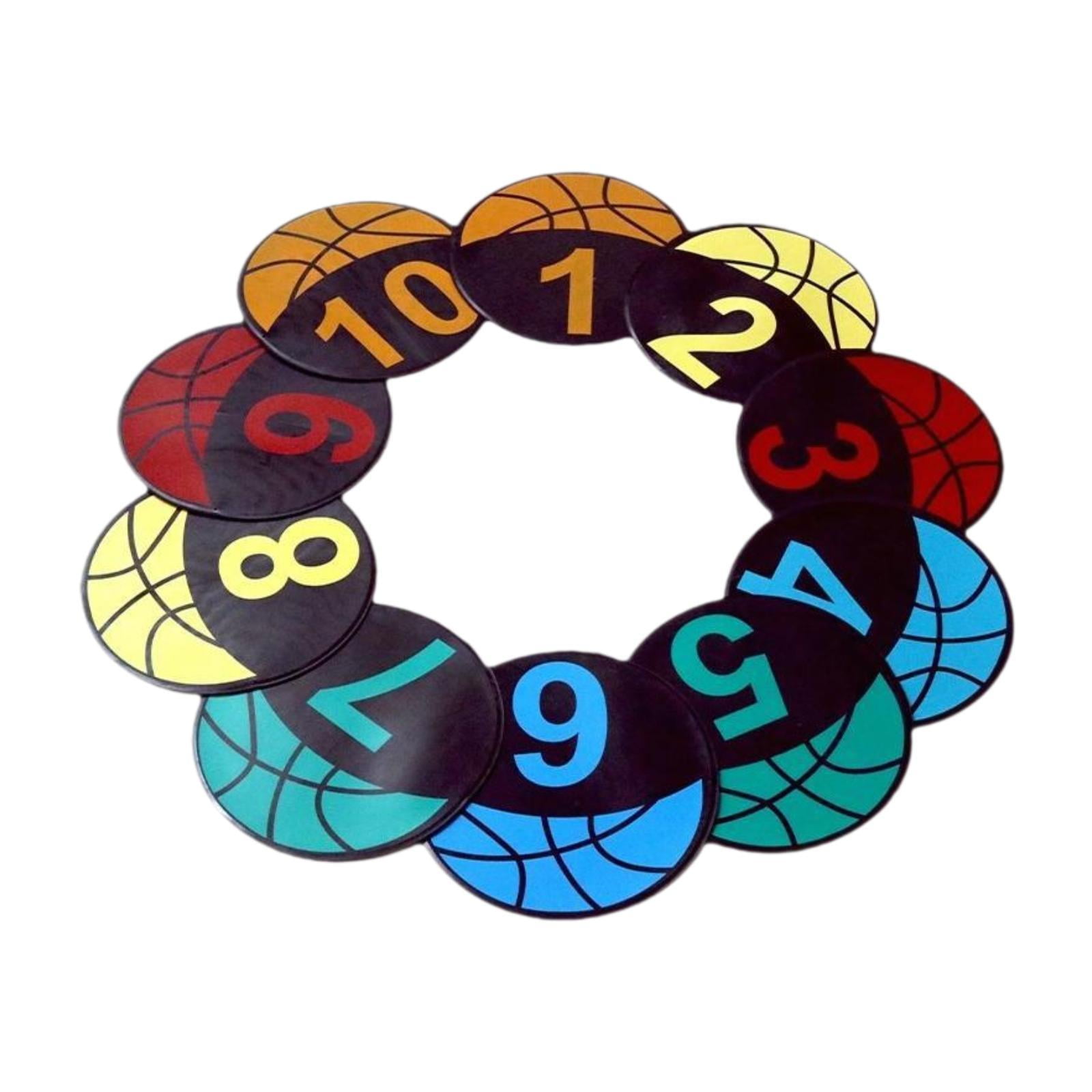 TTETTZ Basketball Markers Non Slip Practice Gym PVC Soccer Skill ...