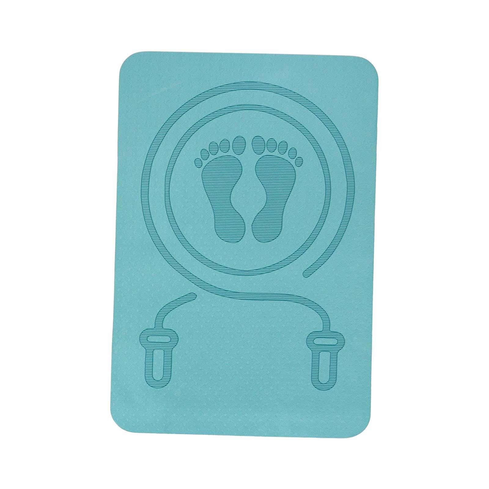 TTETTZ Jump Rope Mat 8mm Thick Anti Slip 60x40 cm for Home Gym Flooring ...