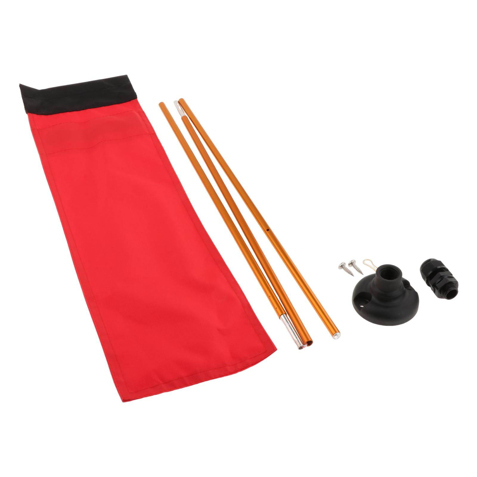 TTETTZ Kayak Flag Base Kit 4ft Flag for Dinghies Multifunctional Sturdy ...