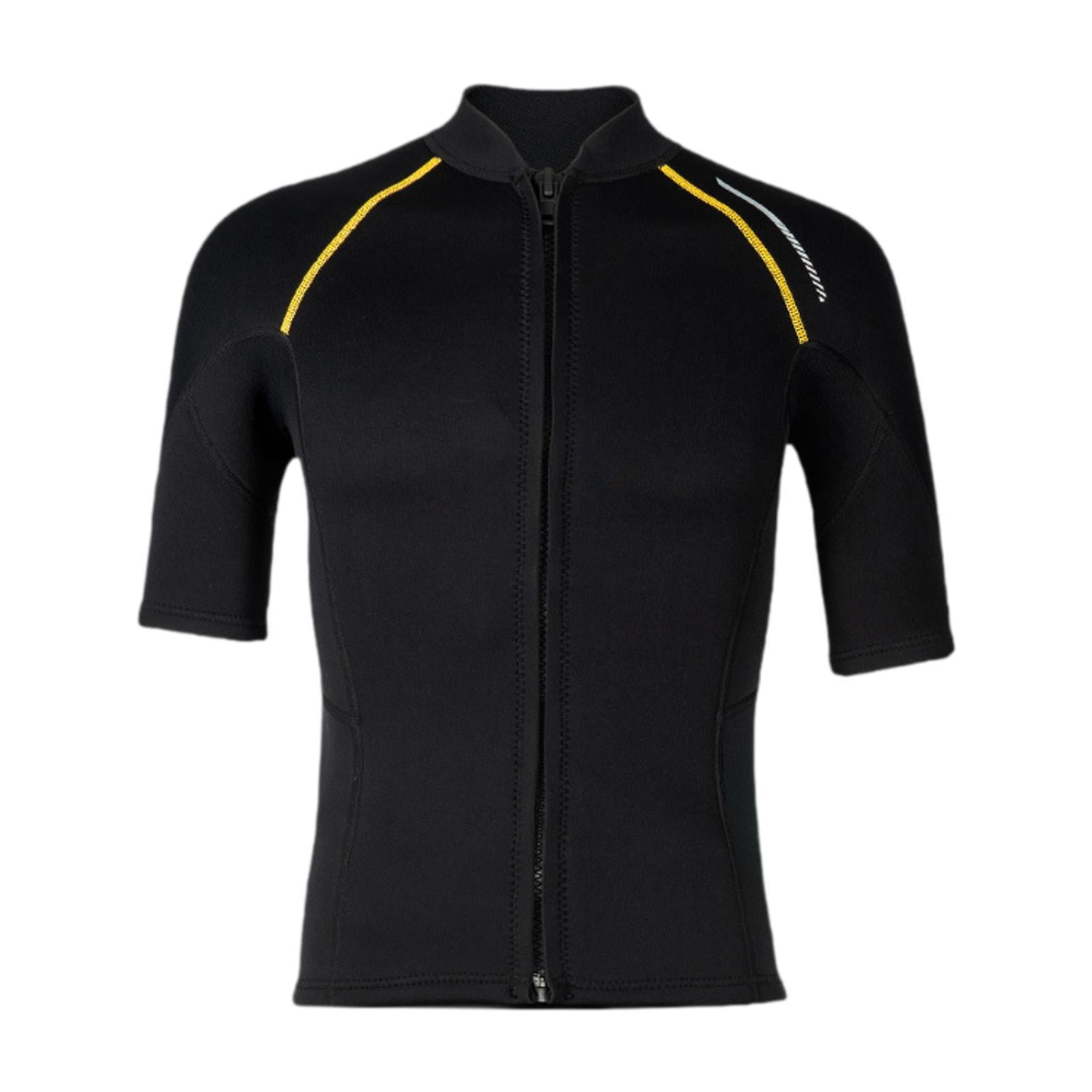 TTETTZ Men Wetsuit Top Front Zipper Swimming Suit for Snorkeling ...