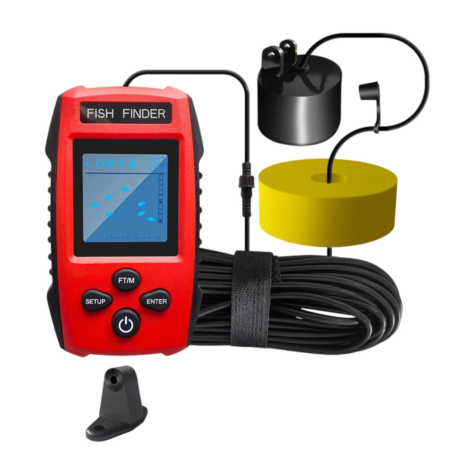 TTETTZ Portable Fish Finder 100M Depth Fish Depth Finder for Lake Sea ...