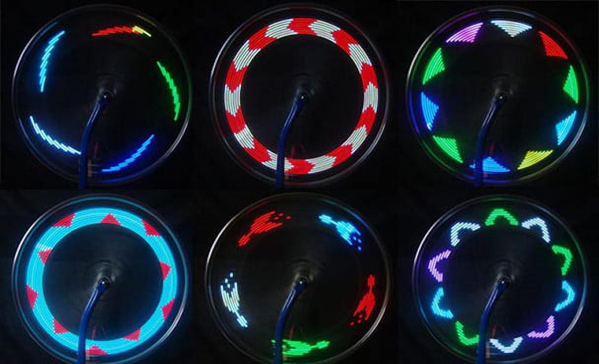 TTFDC 14 LED Motorcycle Cycling Bike Wheel Signal Tire Spoke Light 30 ...