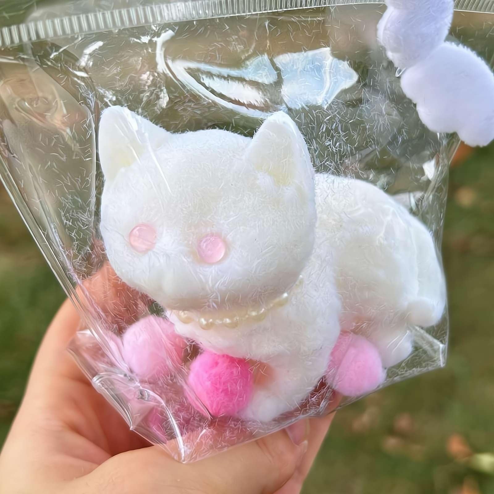 XZYYR Cat Soft Squishy Stress Relief Toy Cute Stretchy Mini Animals ...