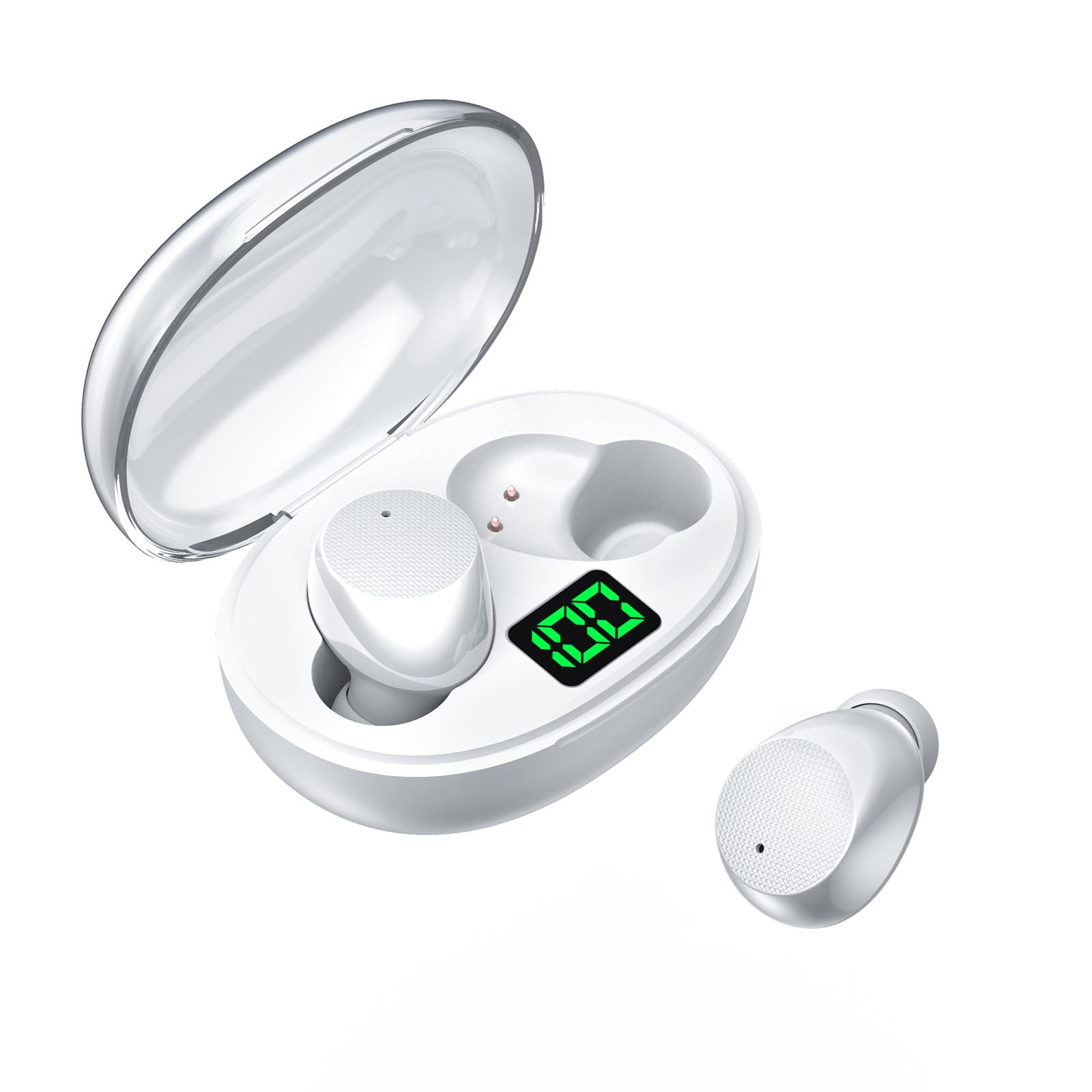 TTFDC Wireless Headphones In Ear Stereo Earbuds LED Digital Charging ...
