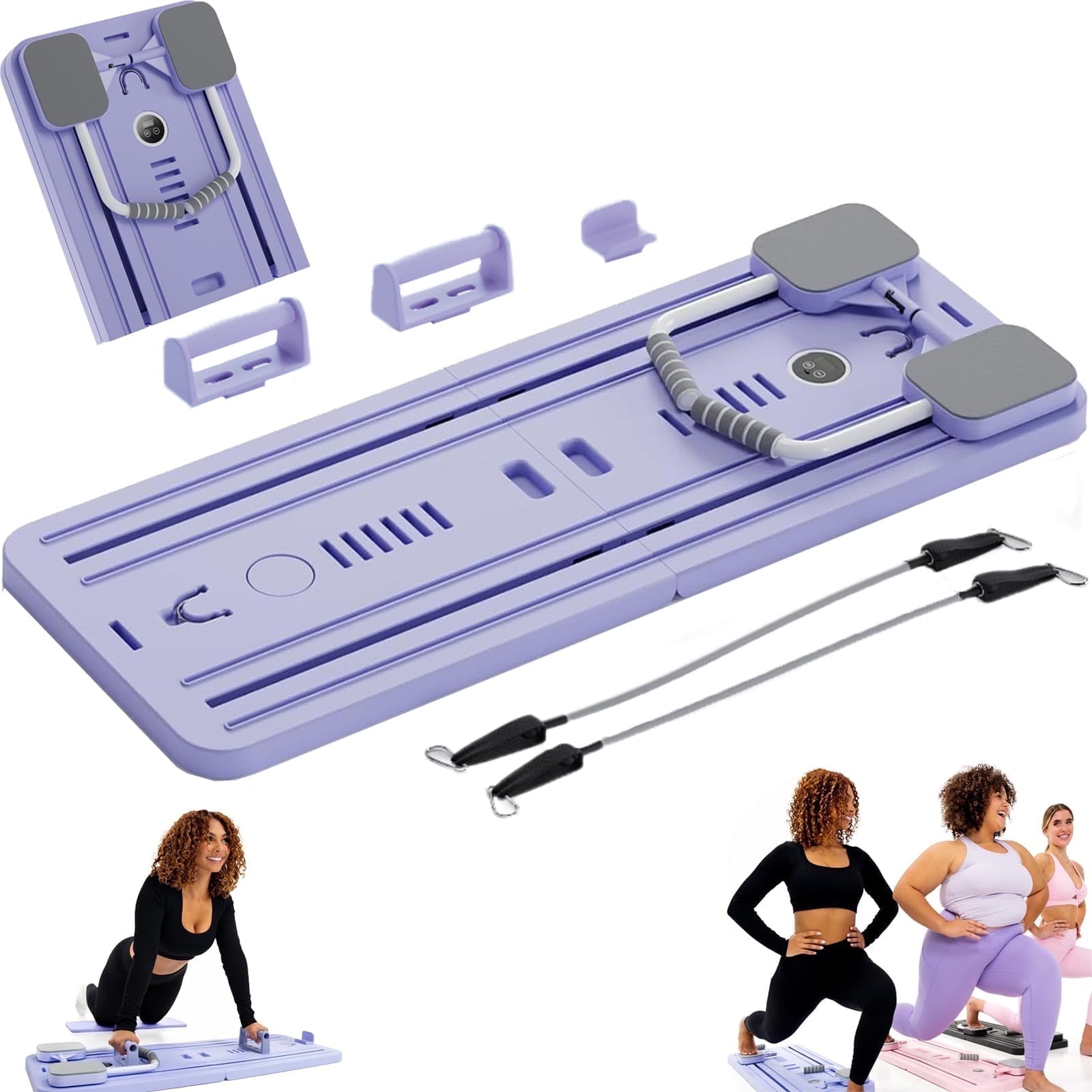 Pilates Board, Multi Purpose Compact Pilates Reformer for Home Fitness ...
