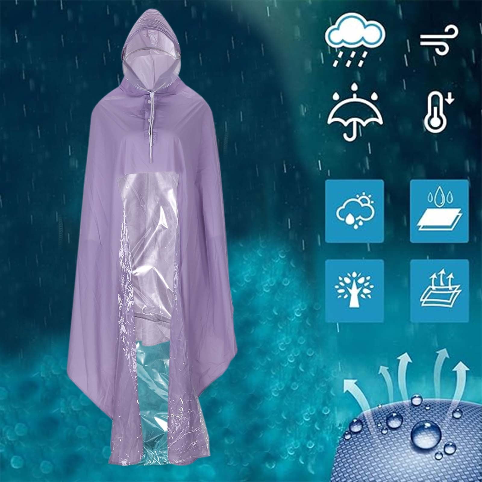 TTHXQING Ponchos for Rain Rain Poncho Padded Packable Rain Jacket Rain ...