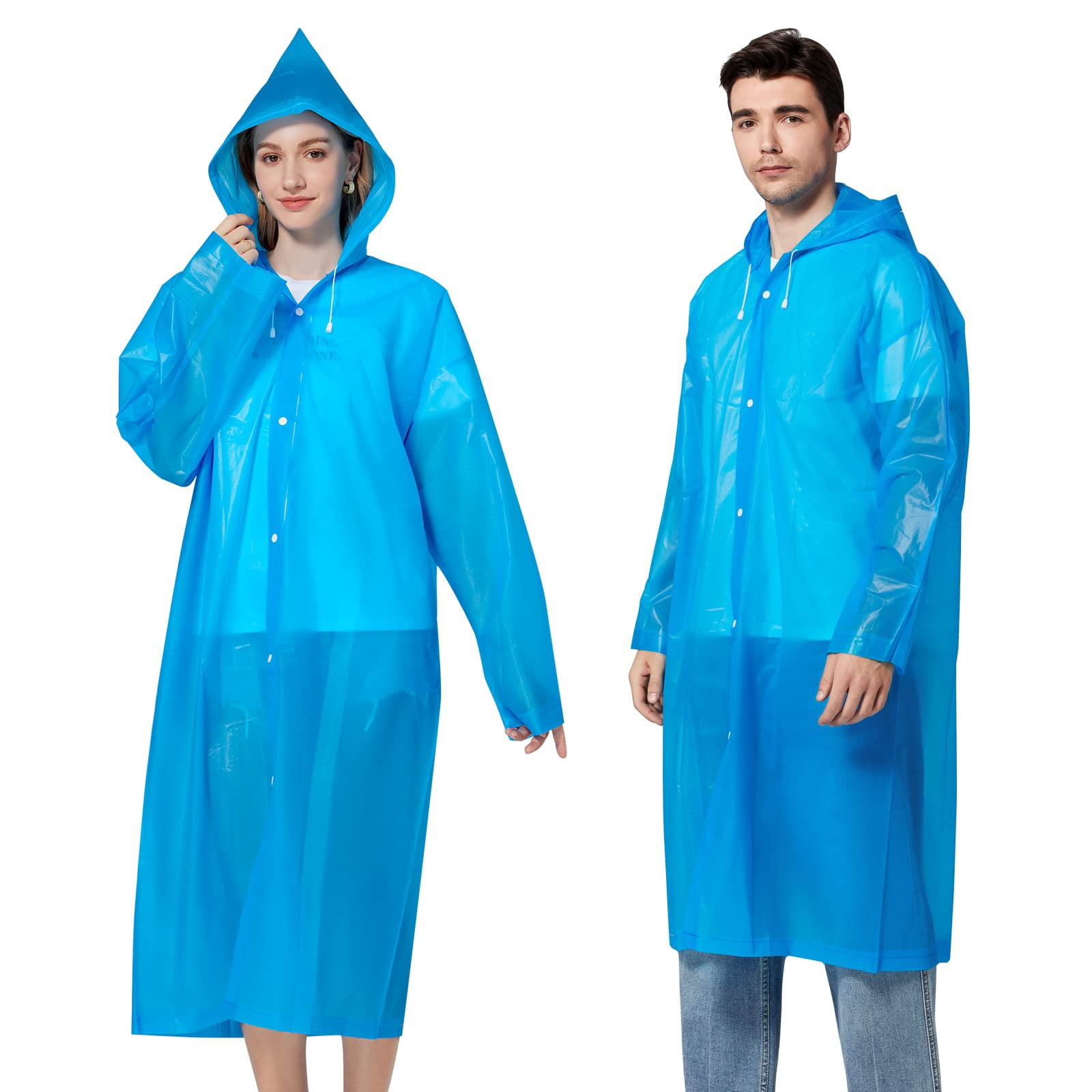 TTHXQING Raincoat for Women Rain Poncho Padded Clear Rain Poncho Foul ...