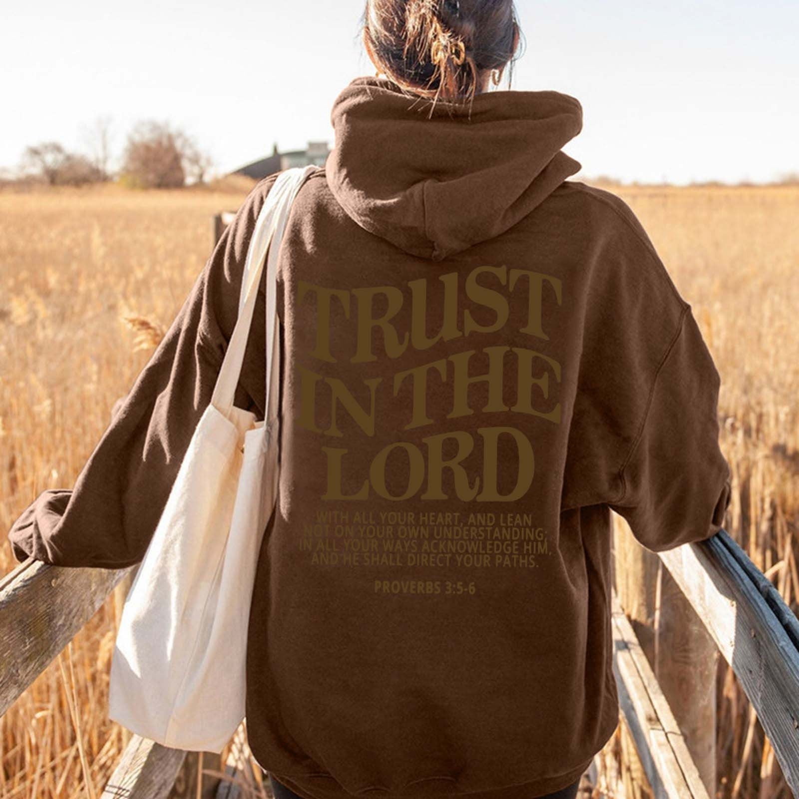 TTHXQING Sweatshirt For Women Preppy Y2K Letter Print Graphic Long ...