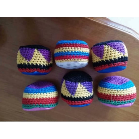 TTJ Crochet Toss Bags Soft Sandbag Set Funny Expression Knitted ...