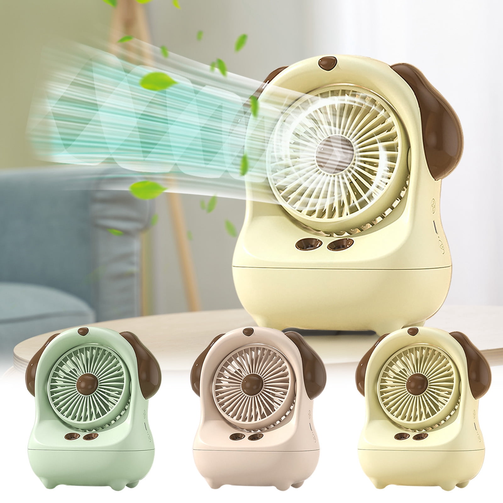 TTJ Small Fan Small Fans Portable Summer Coolings Spray Fan - Mini ...