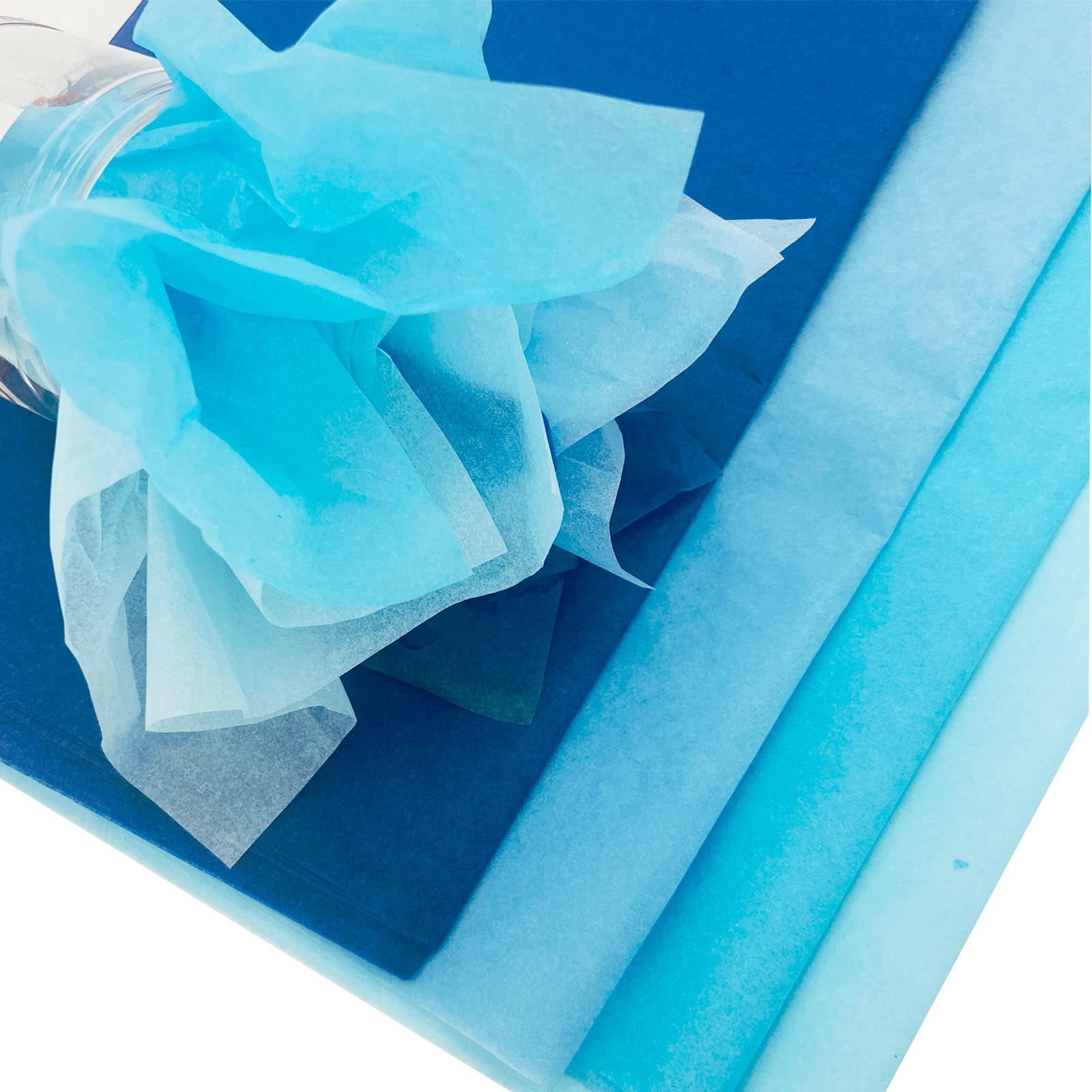 TTLLQQ 120 Sheets Blue Gift Wrap AIS1 Tissue Paper, Baby Blue, Sky Blue ...