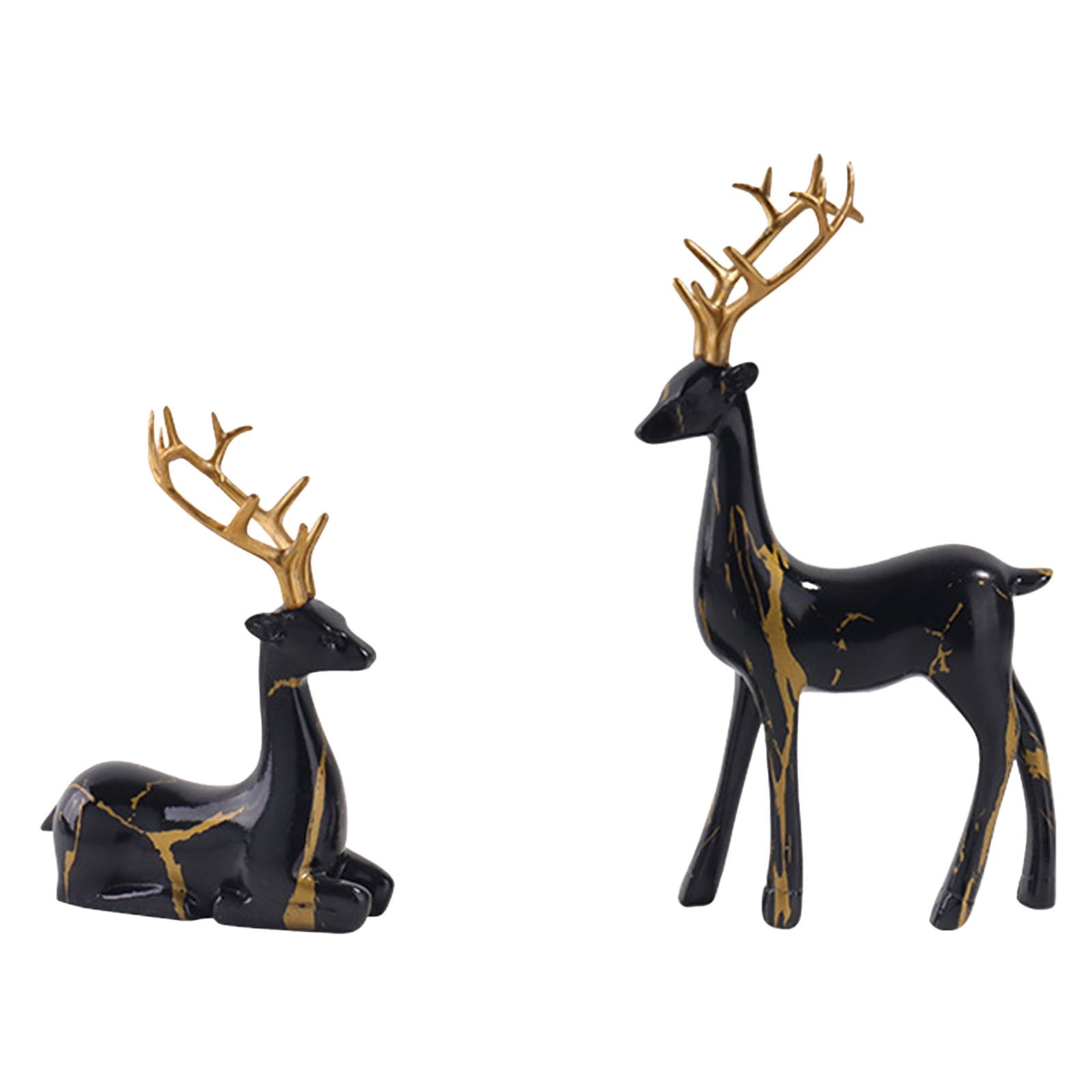 TTMAYTT 2025 New Arrival Christmas Reindeer Figurines, Resin Deer ...