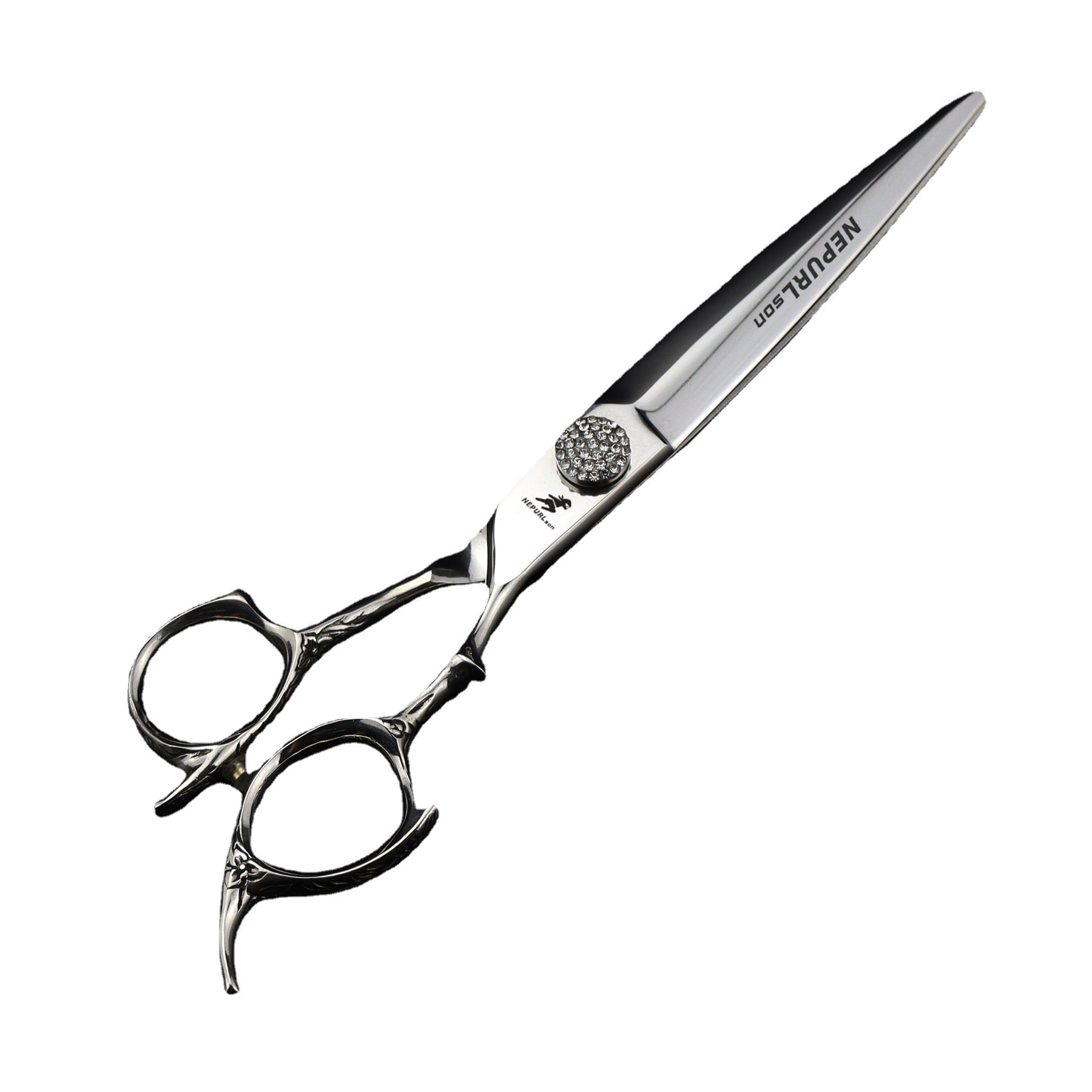 TTOOGO 7.0 Inch 440C Straight Hair Cutting Scissors with Diamond ...