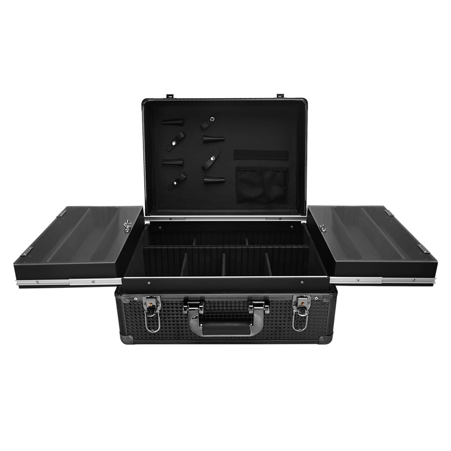 TTOOGO Barber Storage Case – Lockable Aluminum Hair Tool Organizer with ...