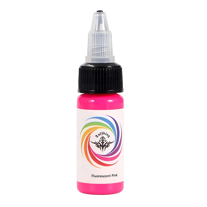 TTOOGO Fluorescent Tättoo Ink Set, 8 Rainbow UV Colors, 15ml Bottles ...
