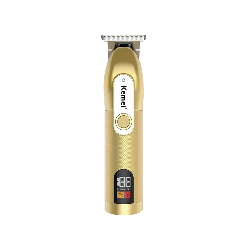 TTOOGO Professional Hair Clipper – Gold LCD Display USB Rechargeable ...