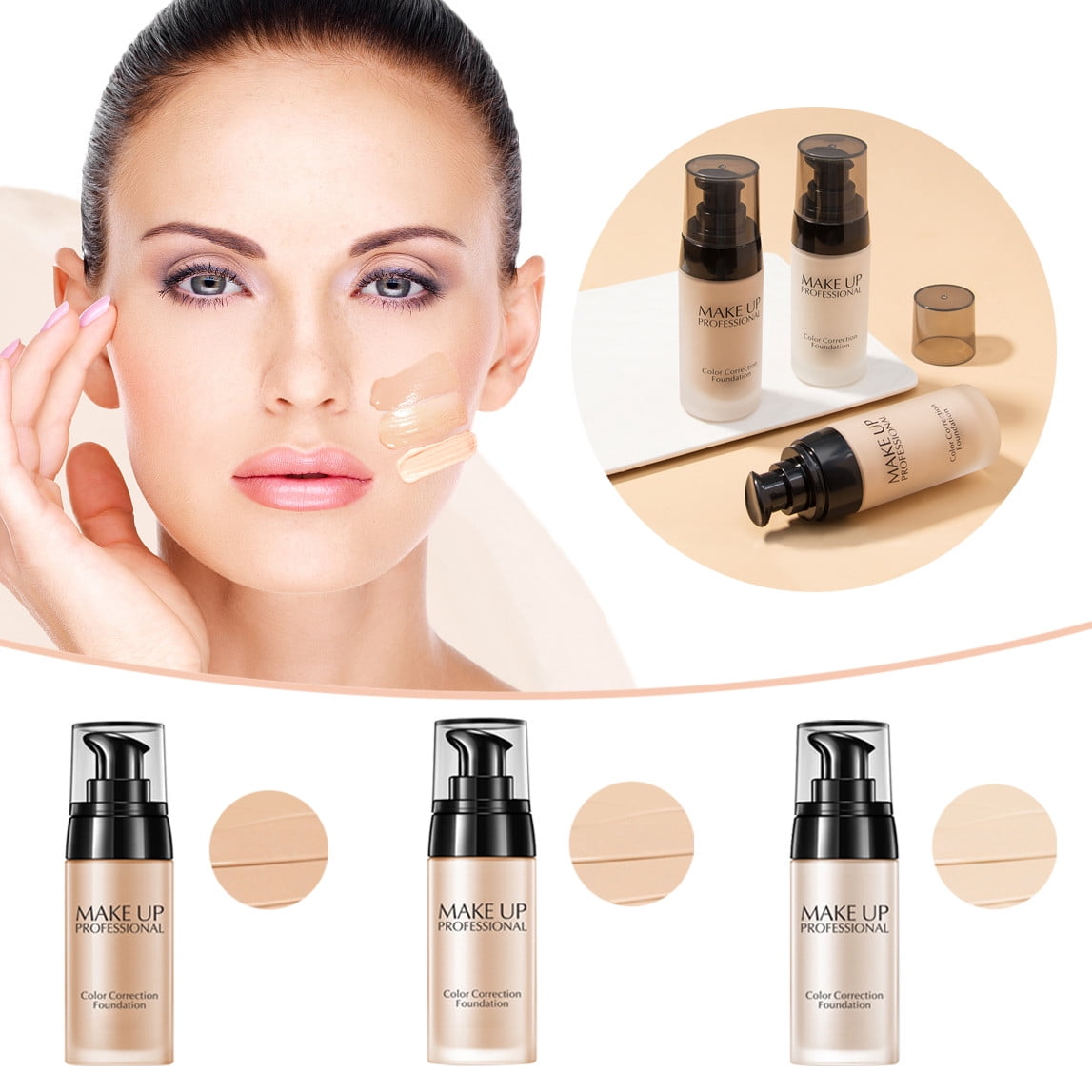Ttqvq Concealer Full Coverage Foundation Makeup Moisturizing Liquid