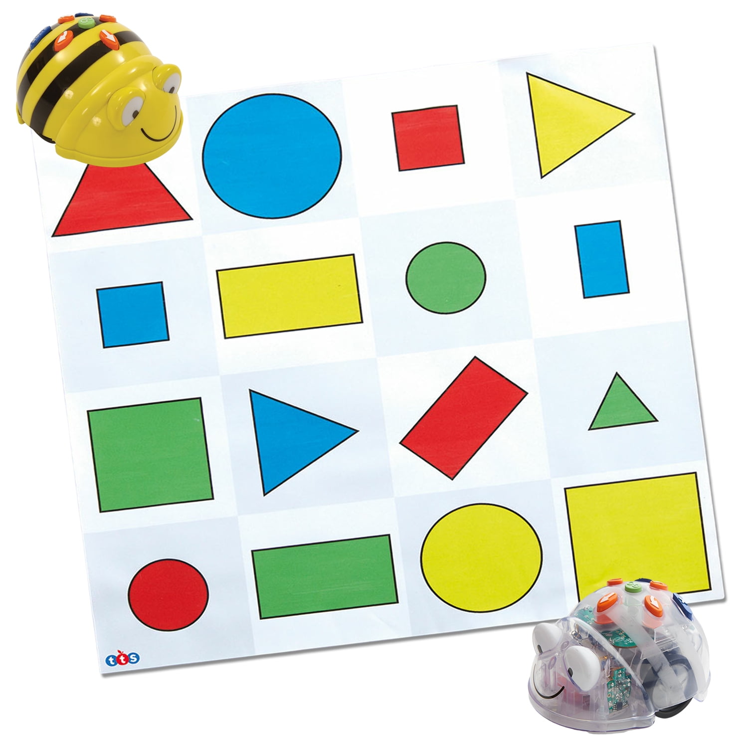 TTS Shapes, Color & Size Mat for Bee-Bot and Blue-Bot Coding Robot ...